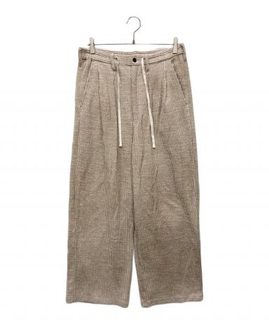 中古・古着通販】ANCELLM (アンセルム) CUT STRIPE EASY SLACKS/カット