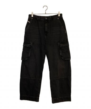 【中古・古着通販】DIESEL (ディーゼル) Relaxed Jeans D-Fish-Cargo ブラック サイズ:28｜ブランド・古着 ...