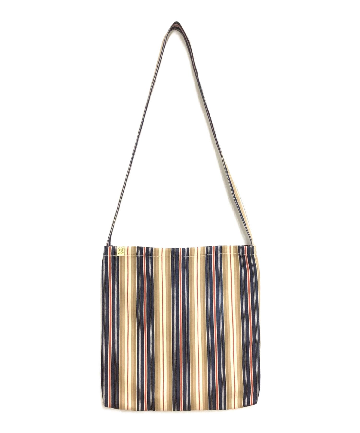 【中古・古着通販】VISVIM (ビズビム) RECORD BAG OKA ネイビー×ベージュ｜ブランド・古着通販 トレファク公式【TREFAC FASHION】