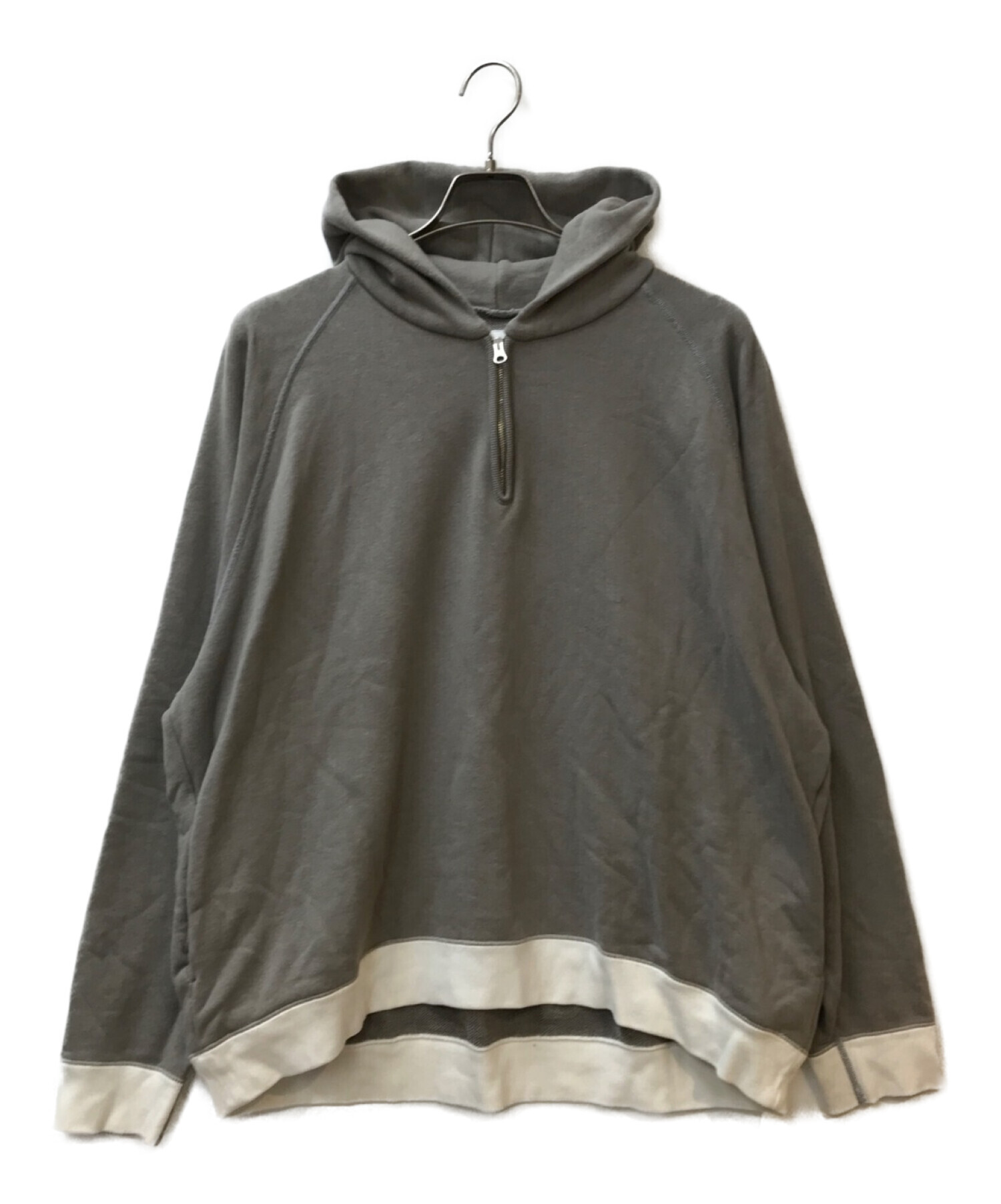 【中古・古着通販】Graphpaper×LOOPWHEELER (グラフペーパー×ループウィラー) Half-Zip Parka グレー ...