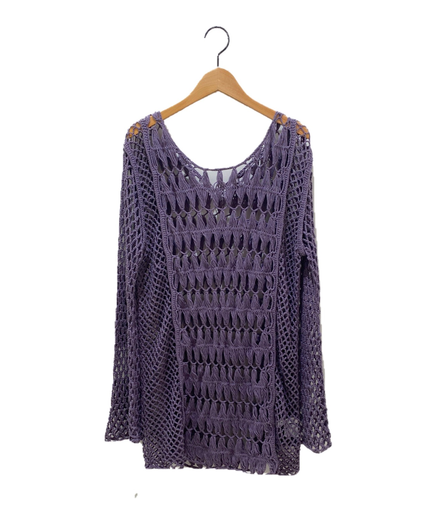 【中古・古着通販】Ameri VINTAGE (アメリヴィンテージ) MEDI 2WAY CROCHET KNIT パープル サイズ:FREE｜ブランド・古着通販 トレファク公式【TREFAC ...