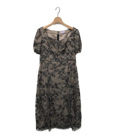 【中古・古着通販】TOCCA (トッカ) Leaf Gradation Embroidery ドレス ベージュ サイズ:6｜ブランド・古着通販 ...