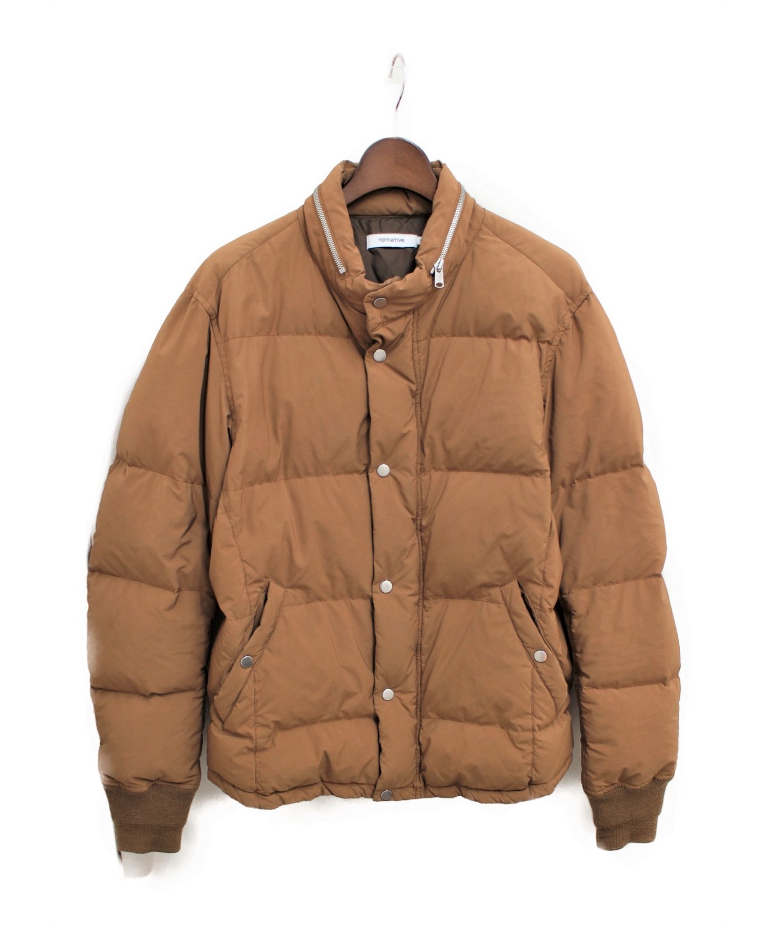 【中古・古着通販】nonnative (ノンネイティブ) LABOURER DOWN JACKET PIN TWILL ブラウン サイズ:3｜ブランド・古着通販 トレファク公式【TREFAC ...