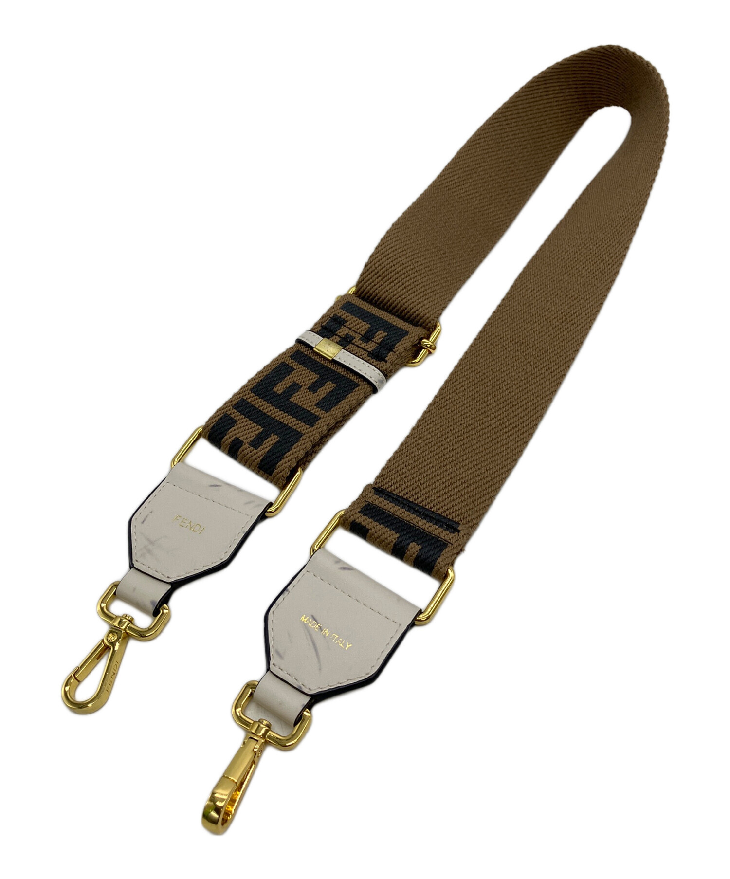 中古・古着通販】FENDI (フェンディ) ショルダーストラップ ブラウン