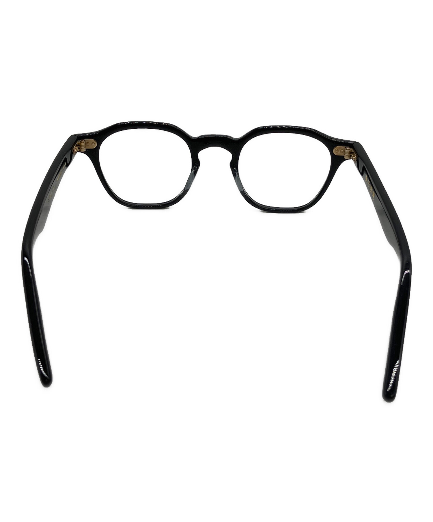 中古・古着通販】金子眼鏡 (カネコガンキョウ) レンズ無眼鏡 ブラック