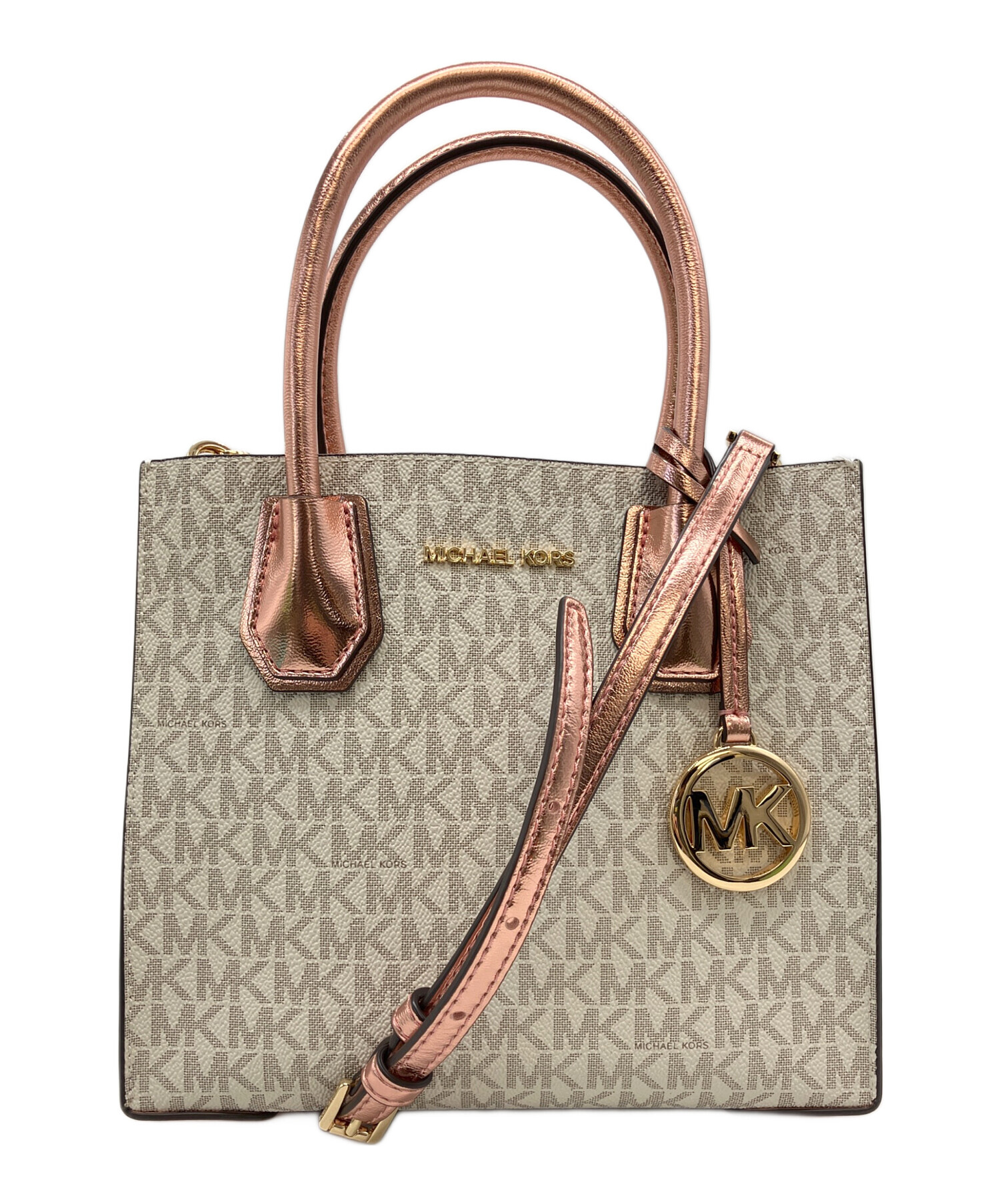 中古・古着通販】MICHAEL KORS (マイケル・コース) 2WAYバッグ ピンク