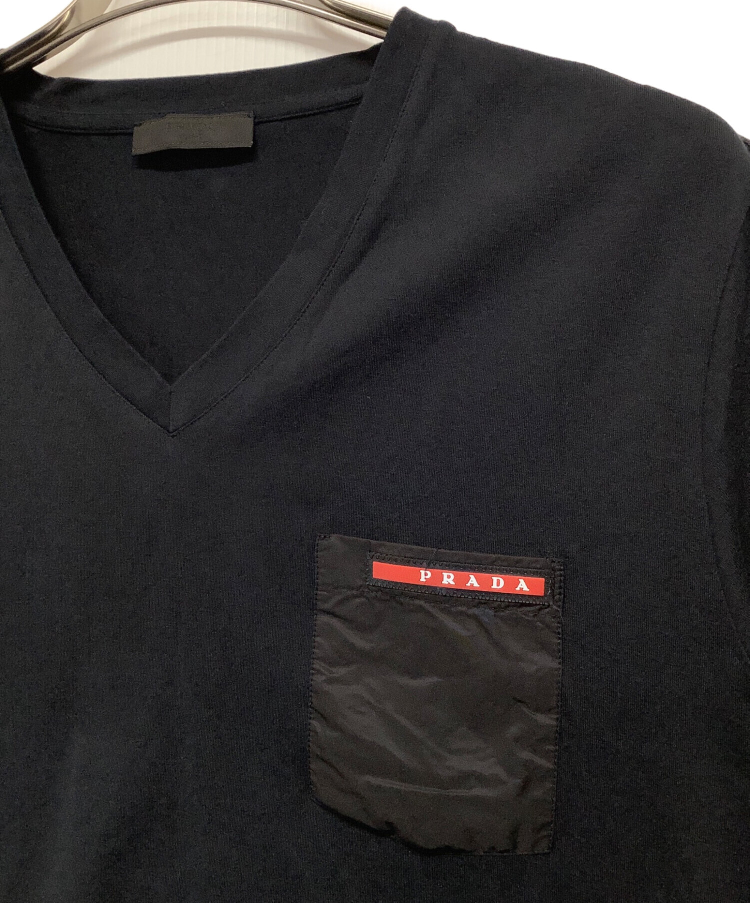 中古・古着通販】PRADA (プラダ) 半袖カットソー ブラック サイズ:XL