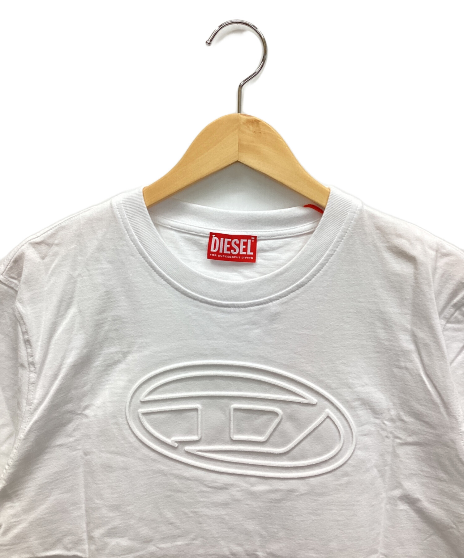 中古・古着通販】DIESEL (ディーゼル) Tシャツ ホワイト サイズ:L 未