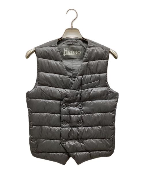 中古・古着通販】HERNO (ヘルノ) ダウンベスト ブラック サイズ:44