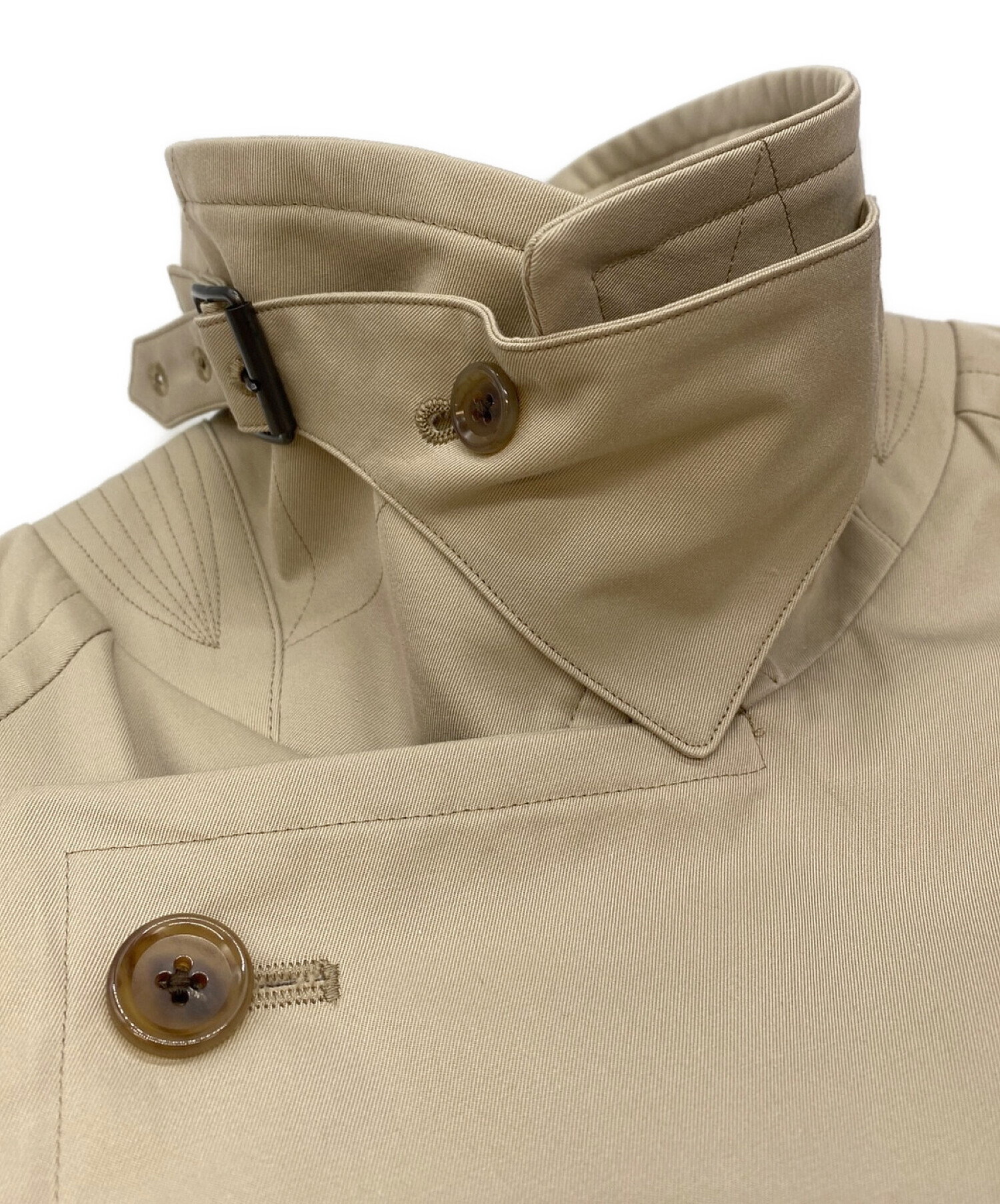 中古・古着通販】BLURHMS (ブラームス) Gabardine Double Belt Trench