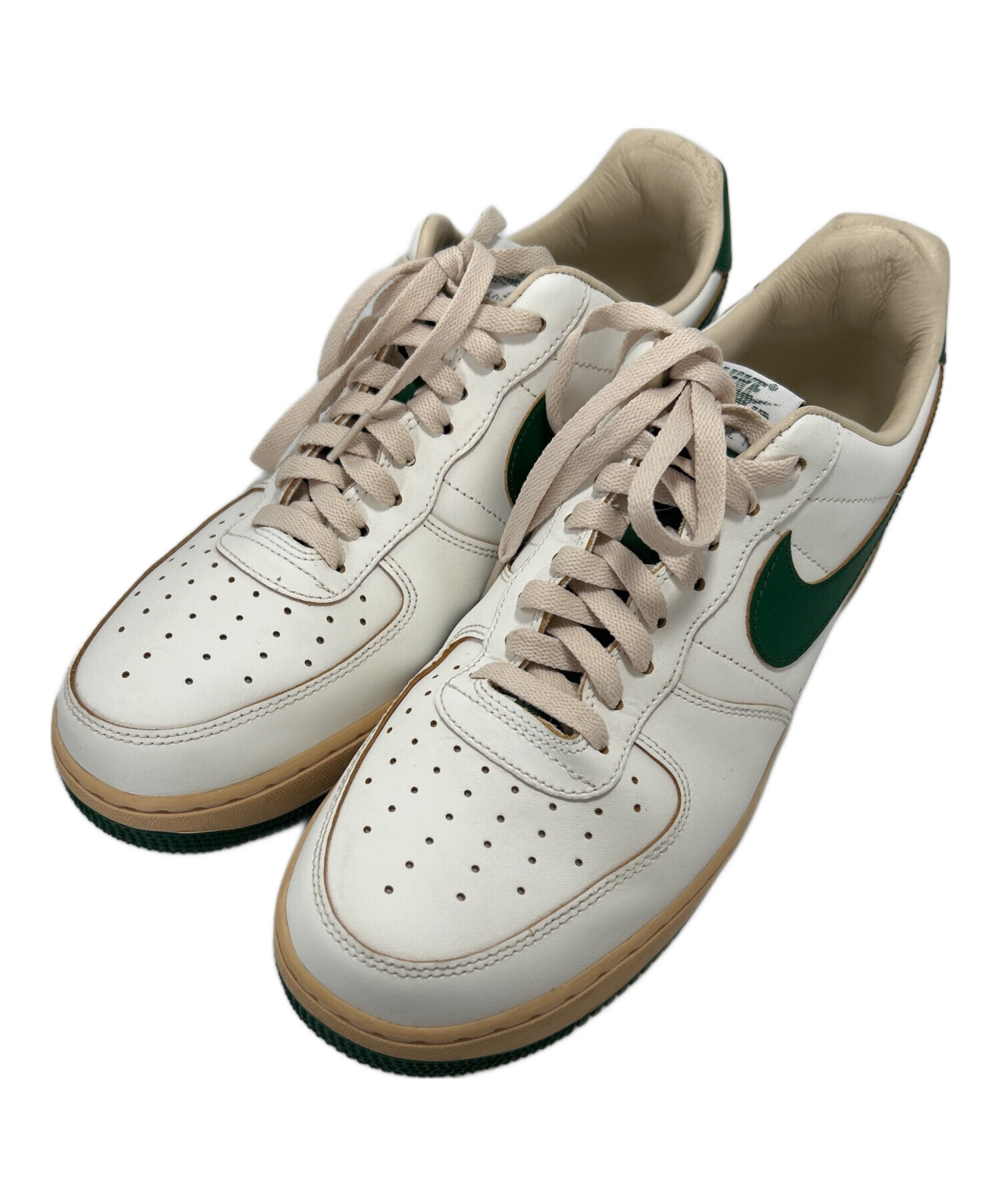 中古・古着通販】NIKE (ナイキ) スニーカー ホワイト×グリーン サイズ