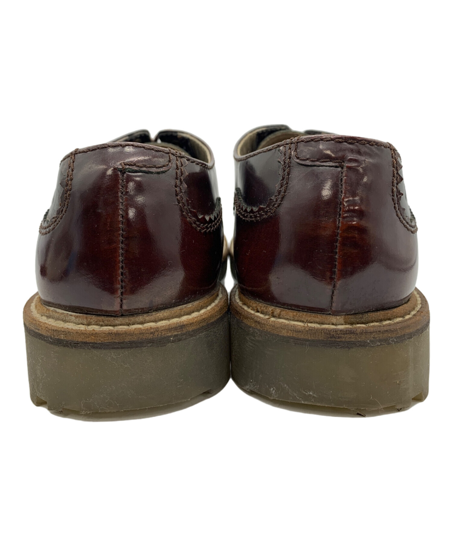 中古・古着通販】CLARKS (クラークス) レザーシューズ ブラウン サイズ