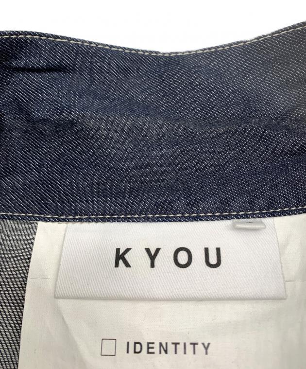 中古・古着通販】KYOU (キョウ) デニムジップジャケット ネイビー