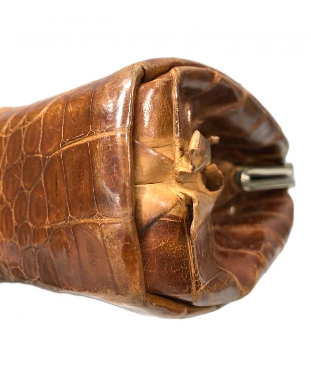 中古・古着通販】ノーブランド (ノーブランド) ワニ革ハンドバッグ