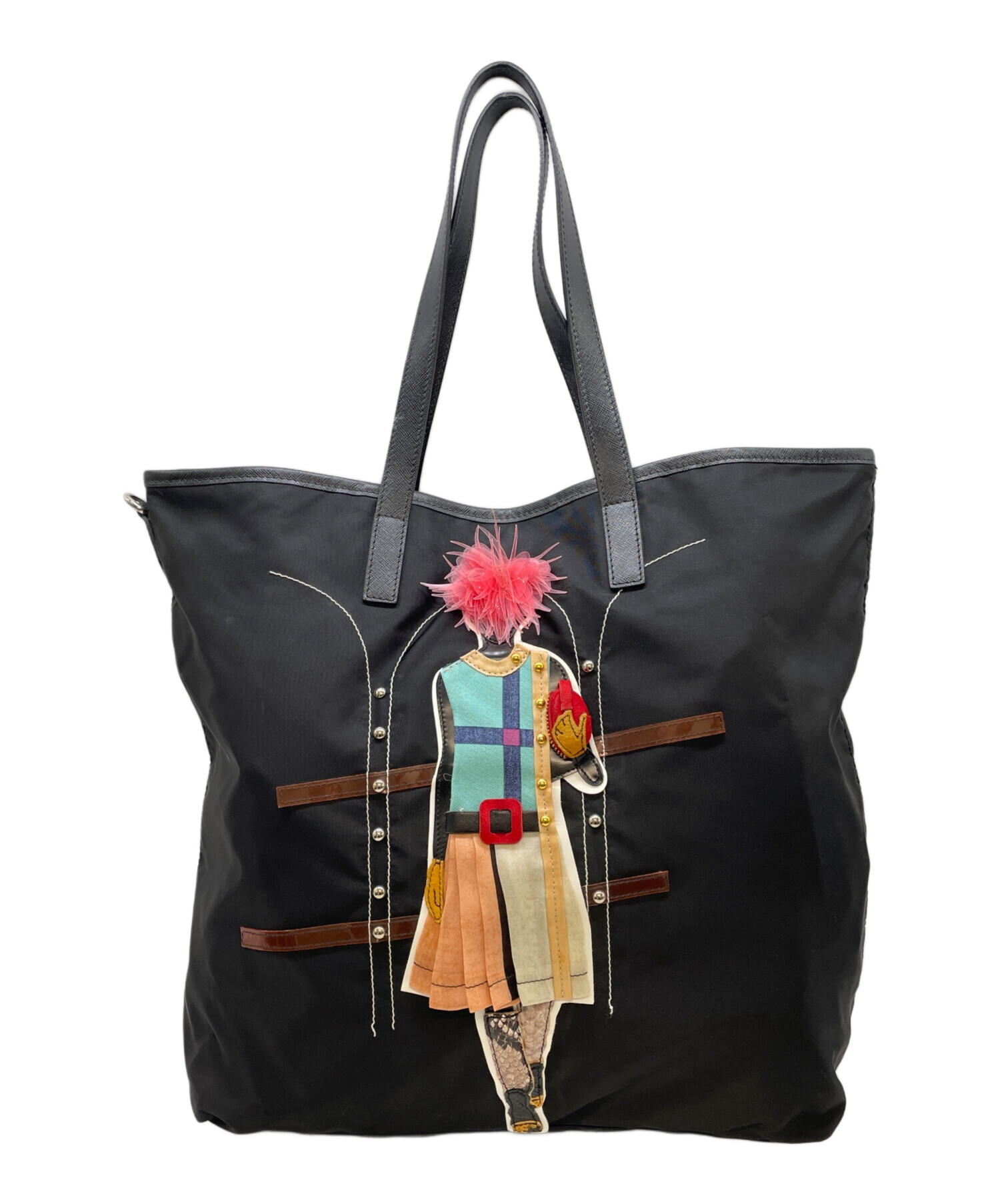 中古・古着通販】PRADA (プラダ) トートバッグ ブラック｜ブランド