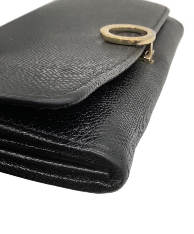 中古・古着通販】BVLGARI (ブルガリ) サークルロゴ 長財布 ブラック