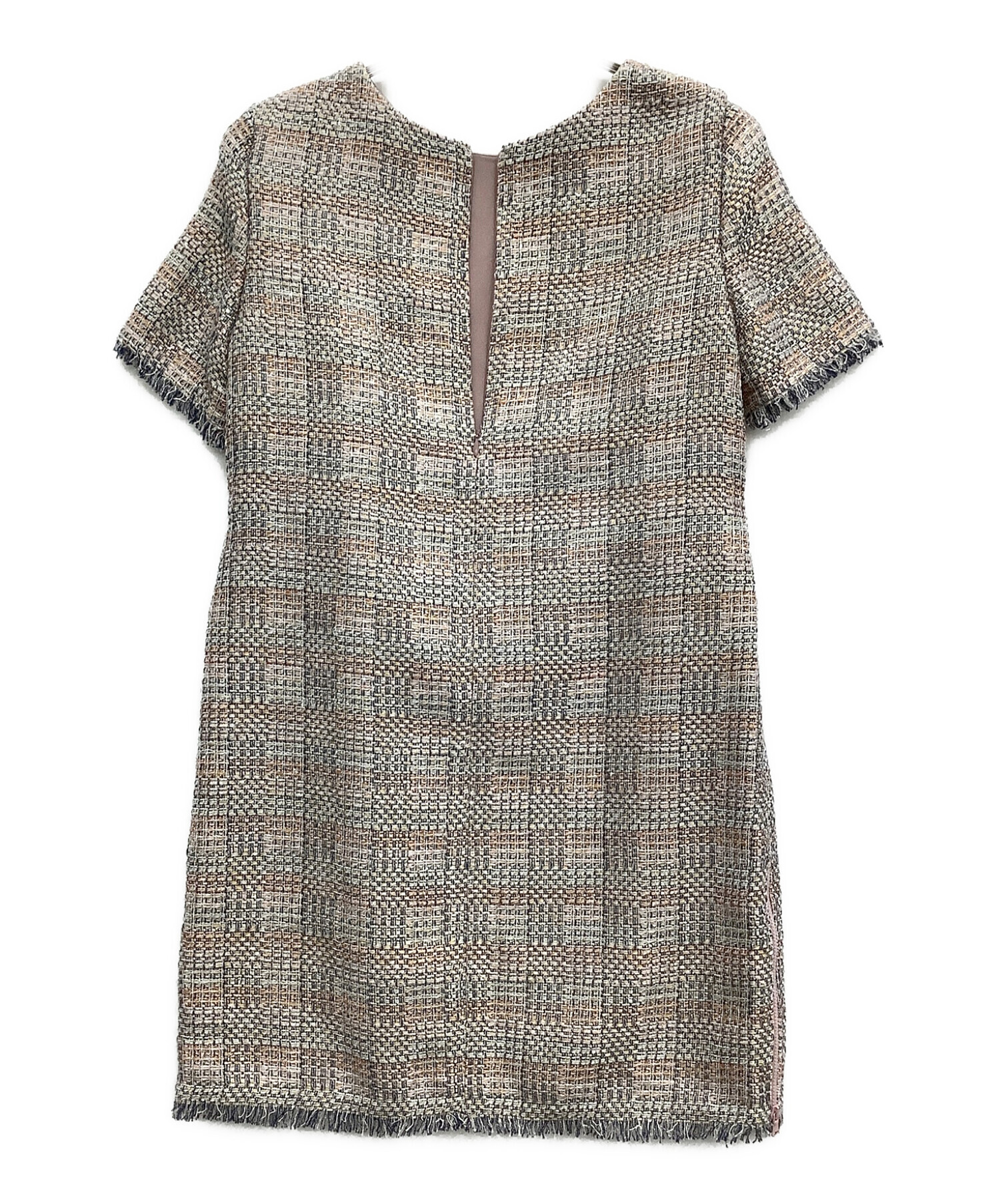 EMPORIO ARMANI エンポリオアルマーニ ワンピース レディース 【古着】【中古】 中古・古着通販】EMPORIO ARMANI (エンポリオアルマーニ) ツイード