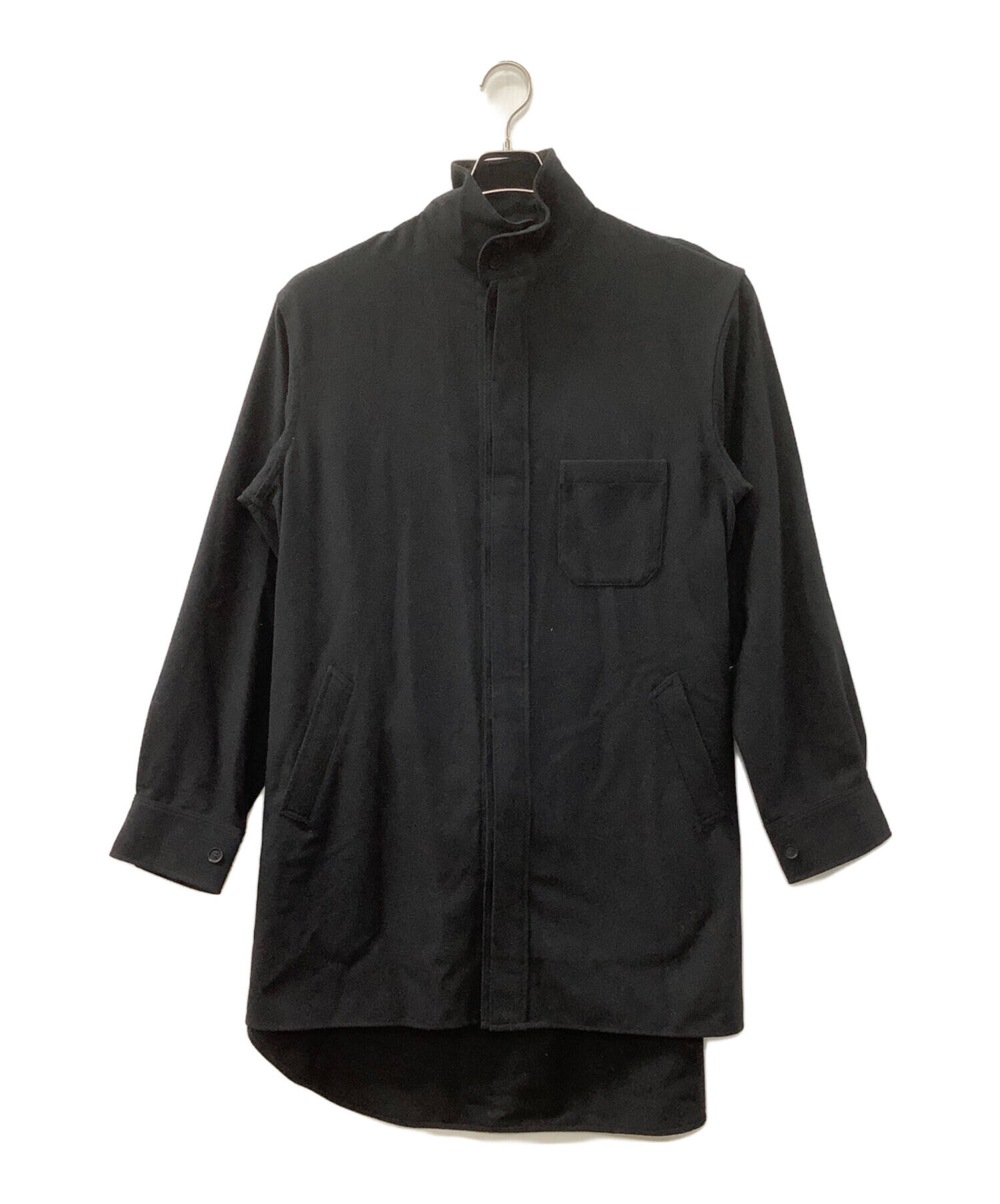 中古・古着通販】Y-3 (ワイスリー) FLANNEL SHIRT ブラック サイズ:XS