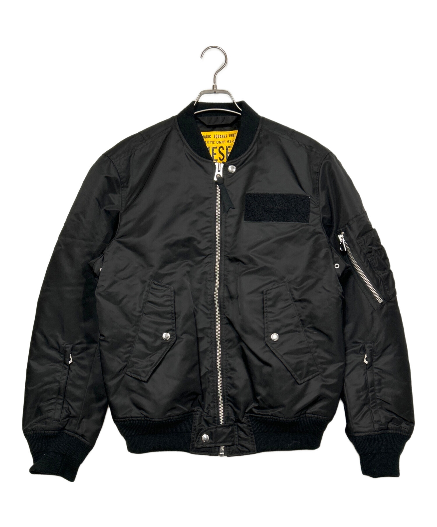 中古・古着通販】DIESEL (ディーゼル) MA-1ジャケット ブラック サイズ