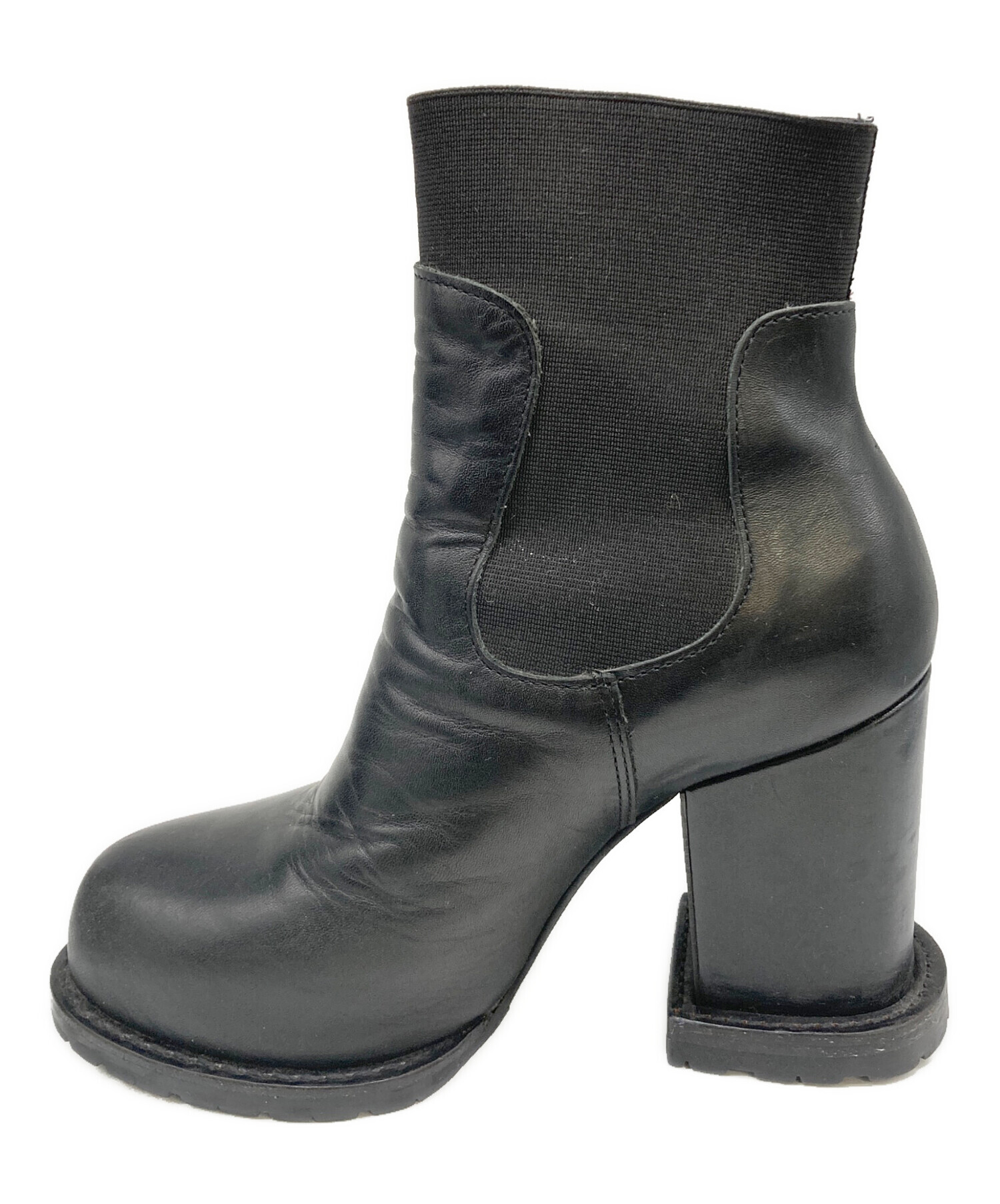 中古・古着通販】sacai (サカイ) サイドゴアブーツ ブラック サイズ