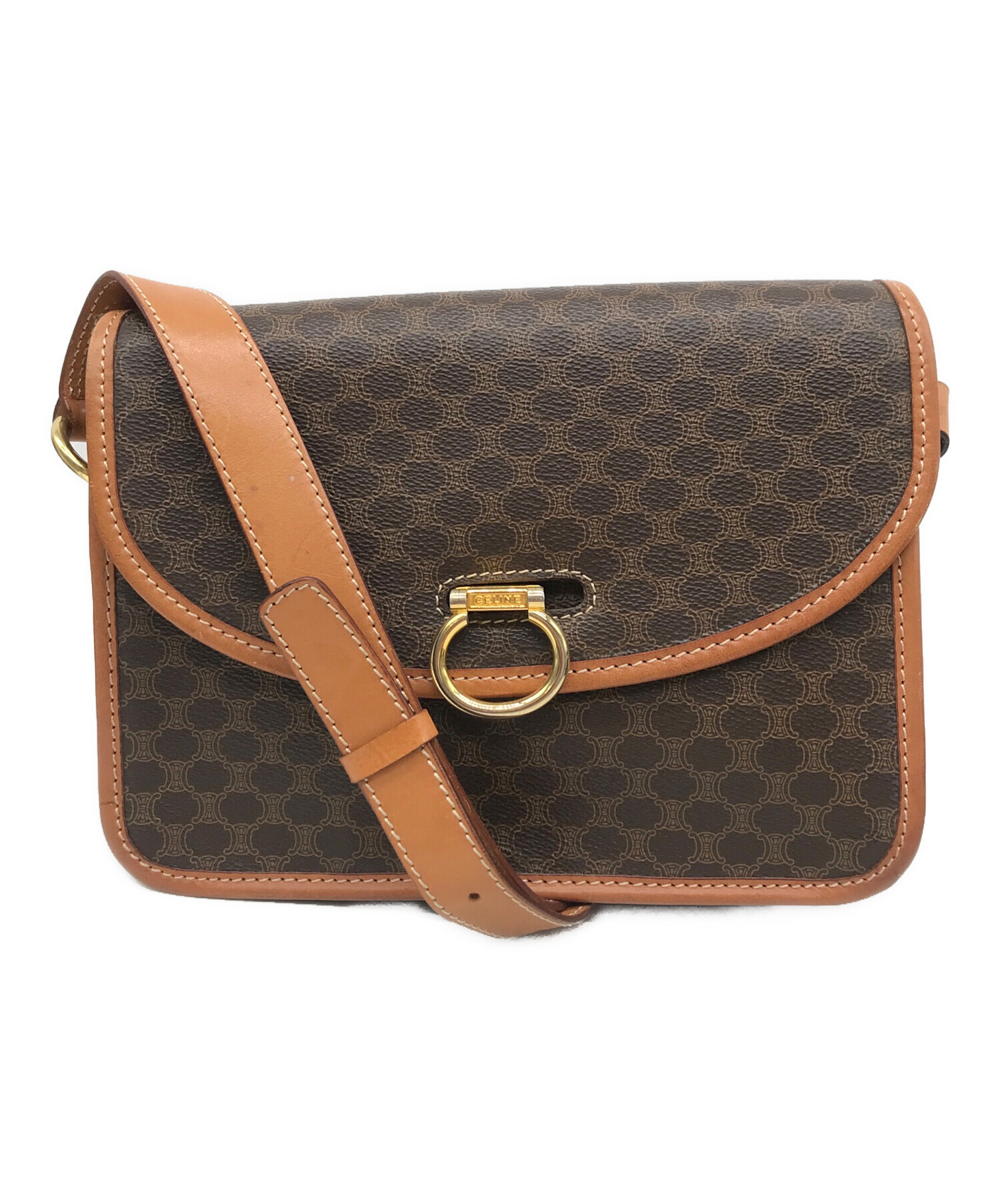 中古・古着通販】CELINE (セリーヌ) ショルダーバッグ ブラウン