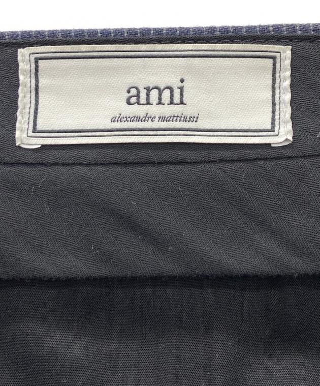 中古・古着通販】ami (アミ) スラックス ネイビー サイズ:36｜ブランド