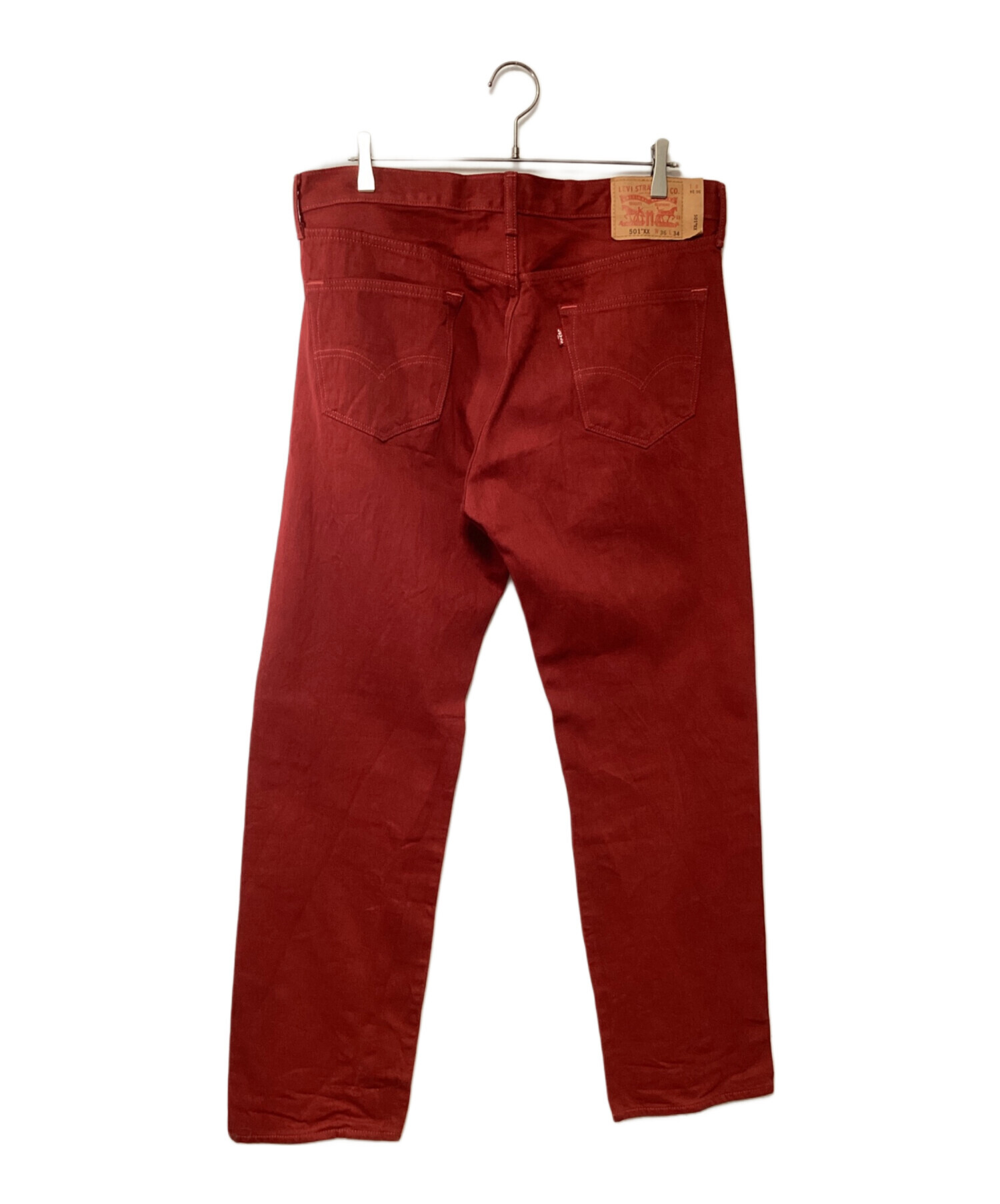 中古・古着通販】LEVI'S (リーバイス) デニムパンツ レッド サイズ