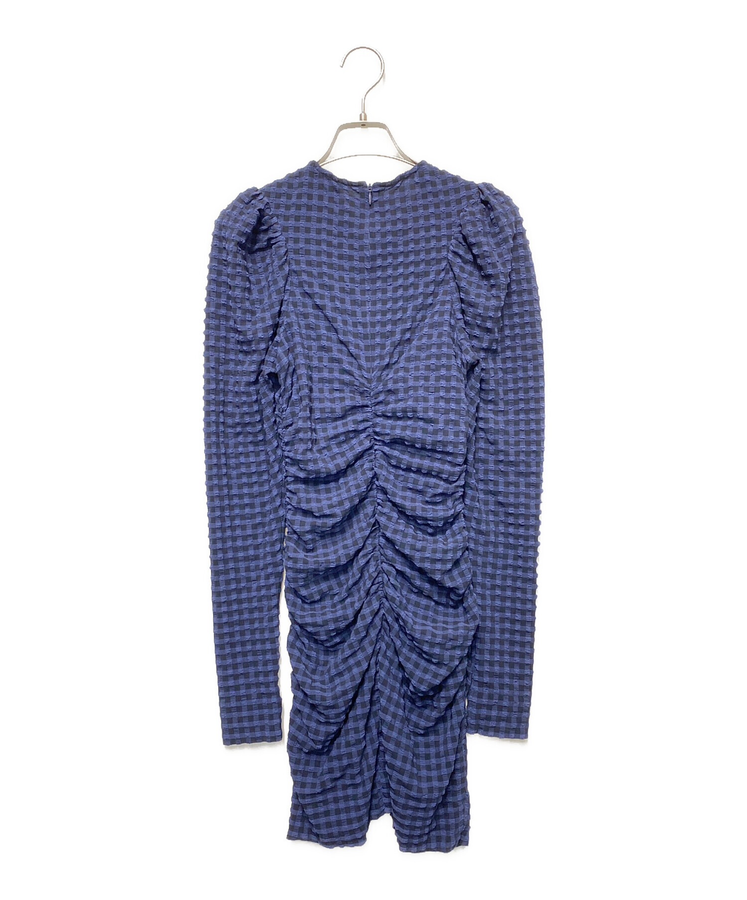 中古・古着通販】GANNI (ガニー) ルーシュ・ギンガム・シアサッカー