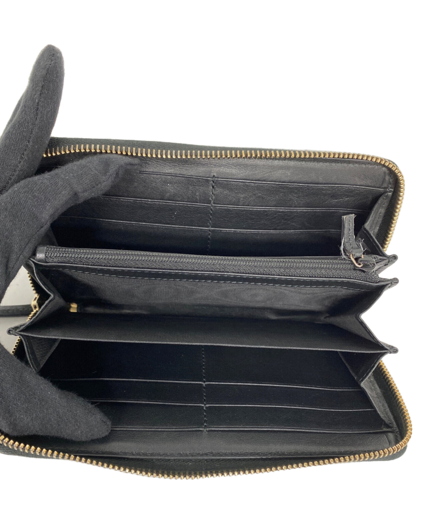中古・古着通販】GUCCI (グッチ) 長財布 ブラック｜ブランド・古着通販
