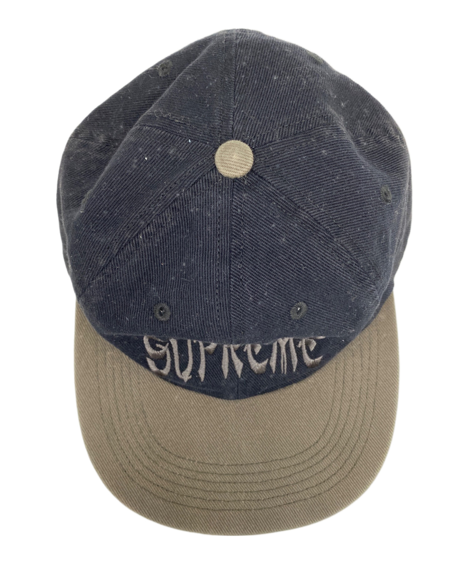 中古・古着通販】SUPREME (シュプリーム) キャップ ブラック×カーキ