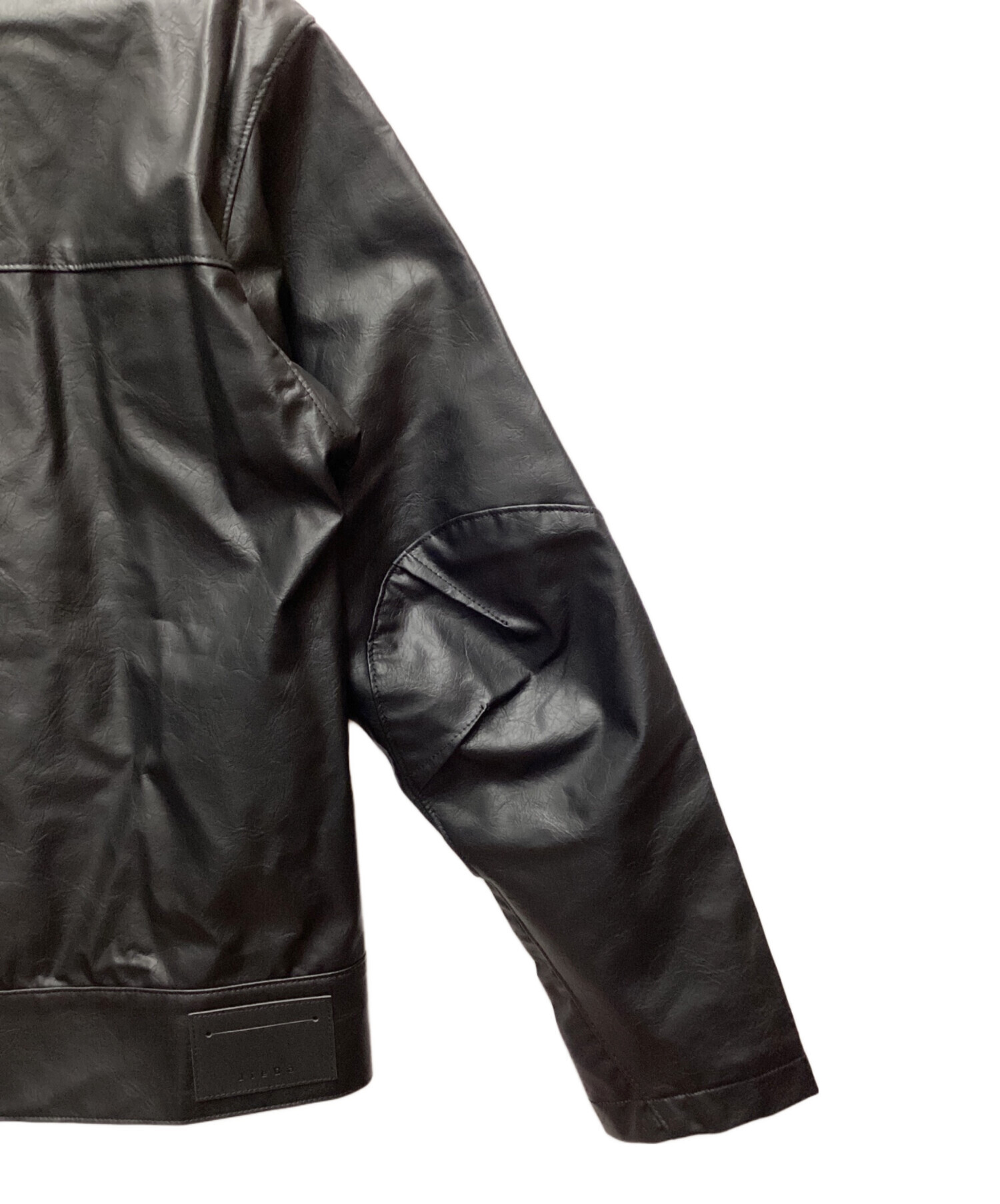 中古・古着通販】jieda (ジエダ) フェイクレザーブルゾン ブラック