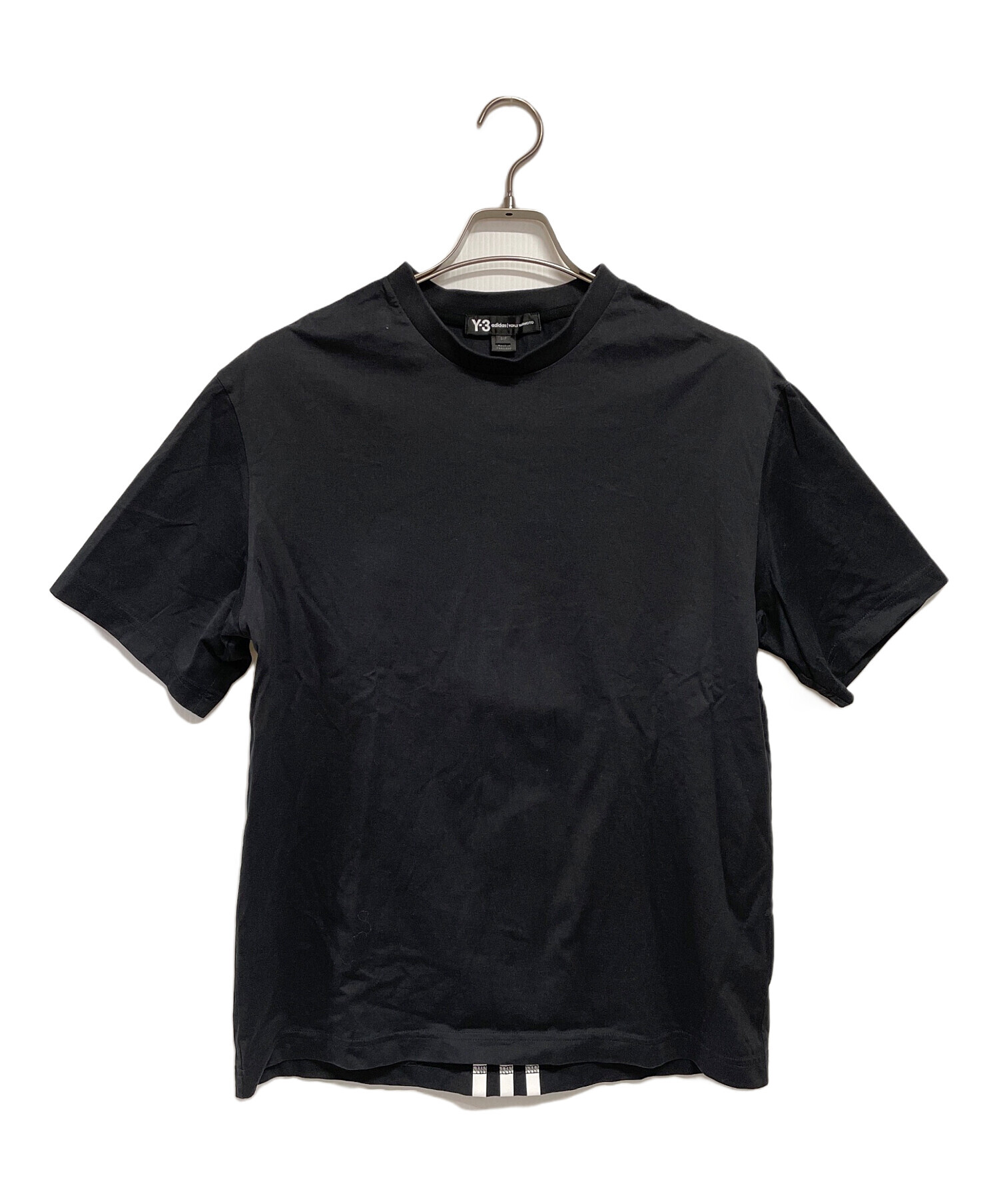 中古・古着通販】Y-3 (ワイスリー) 半袖カットソー ブラック サイズ:S