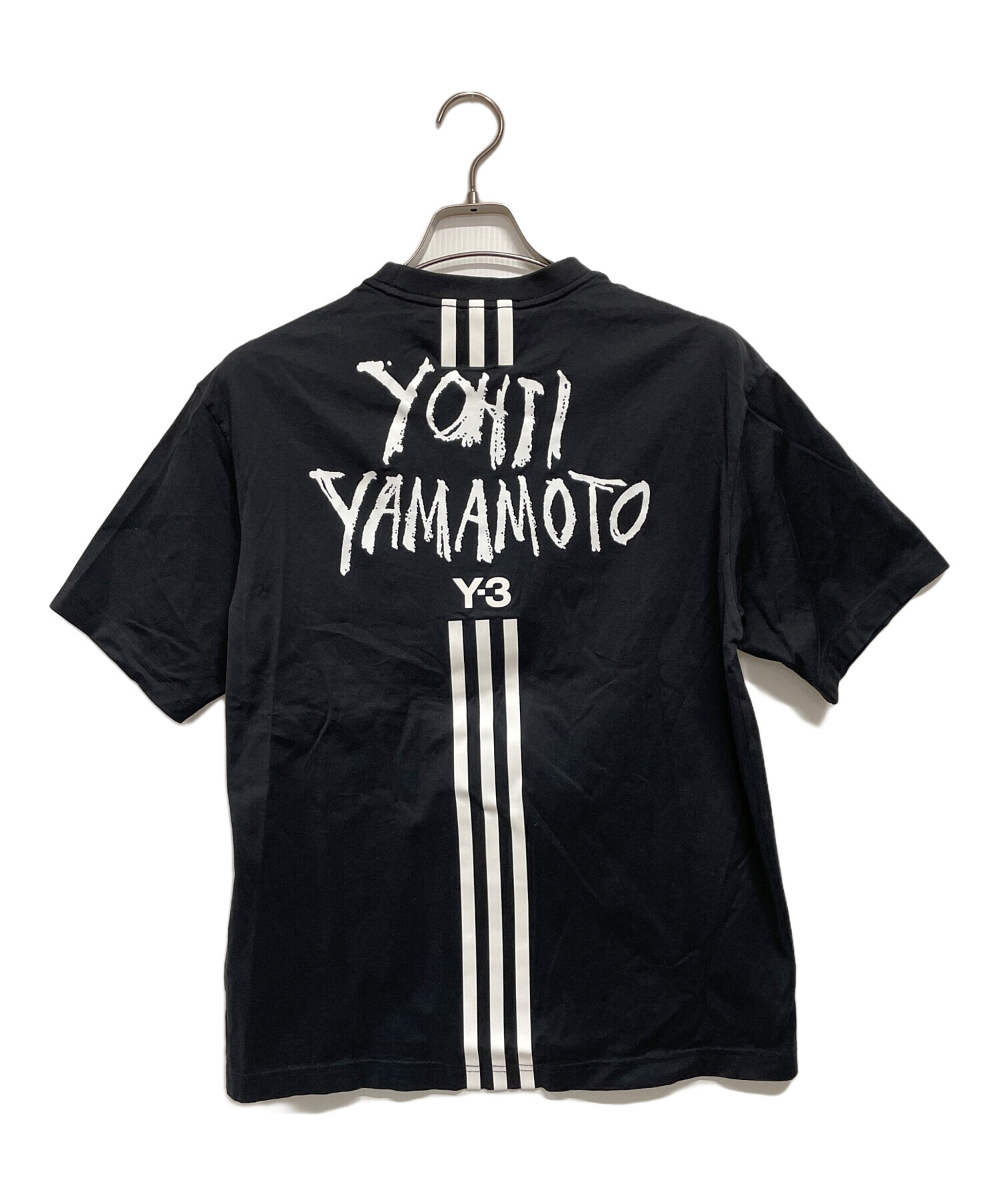 中古・古着通販】Y-3 (ワイスリー) 半袖カットソー ブラック サイズ:S