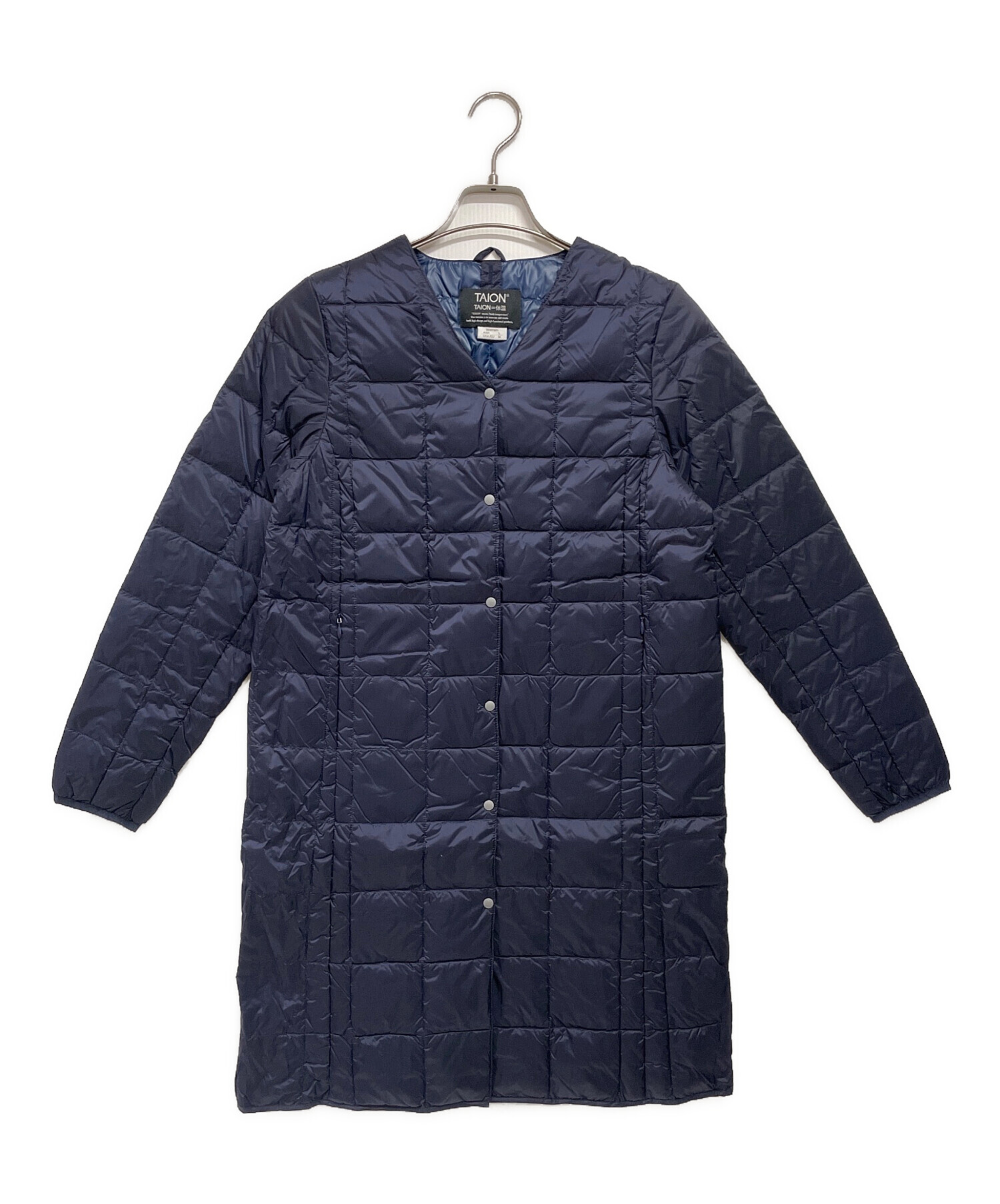 中古・古着通販】TAION (タイオン) ダウンコート ネイビー サイズ:L 未