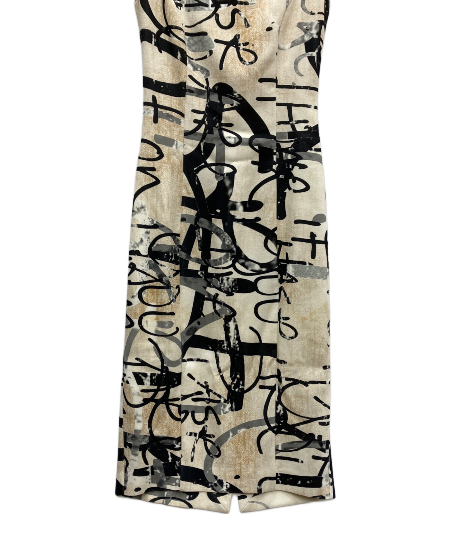 中古・古着通販】MaxMara (マックスマーラ) 半袖ワンピース ベージュ