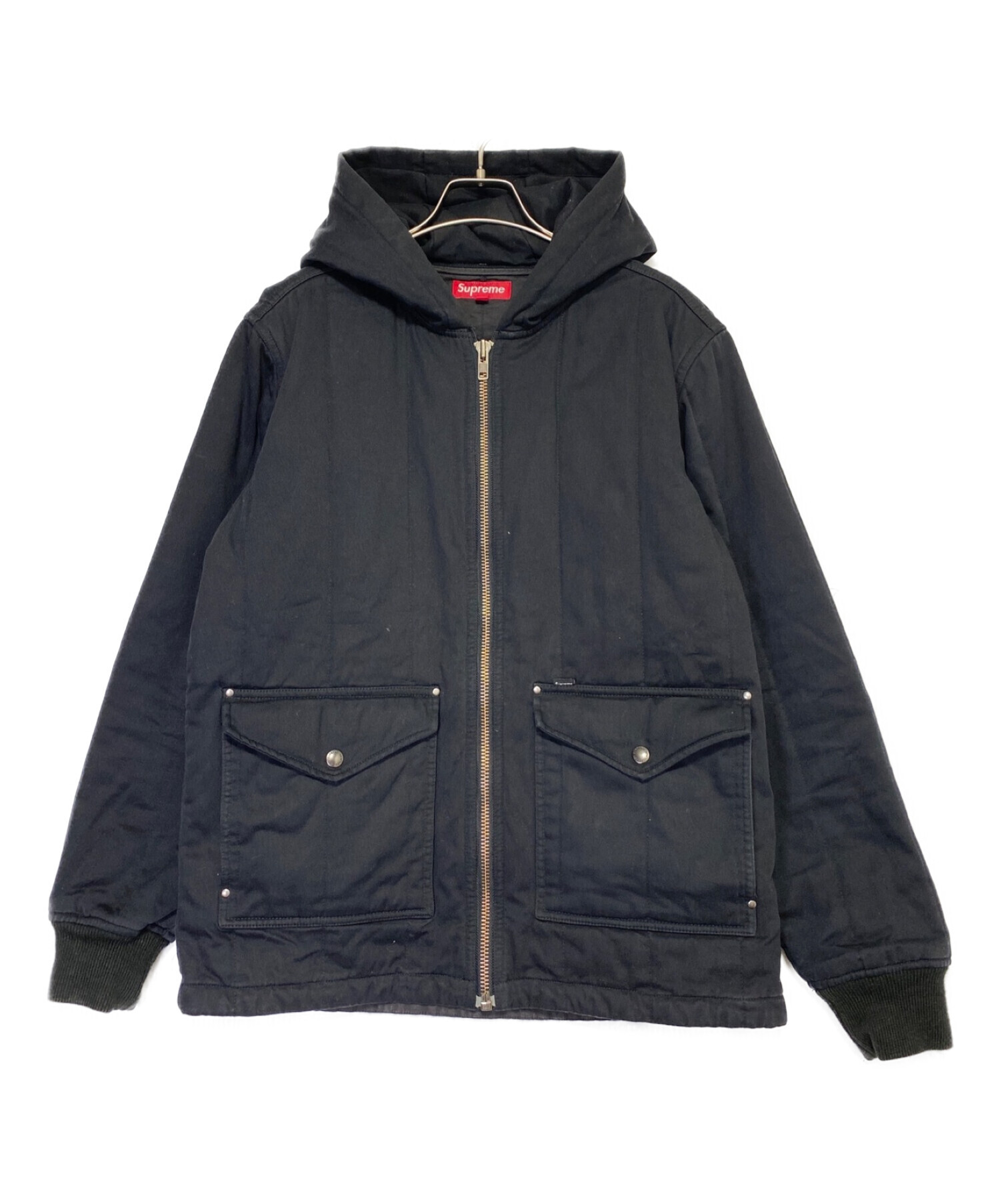 中古・古着通販】SUPREME (シュプリーム) フードブルゾン ブラック