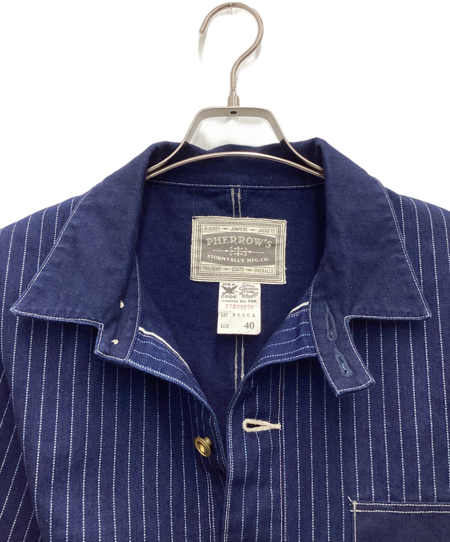 中古・古着通販】PHERROW'S (フェローズ) カバーオール ネイビー