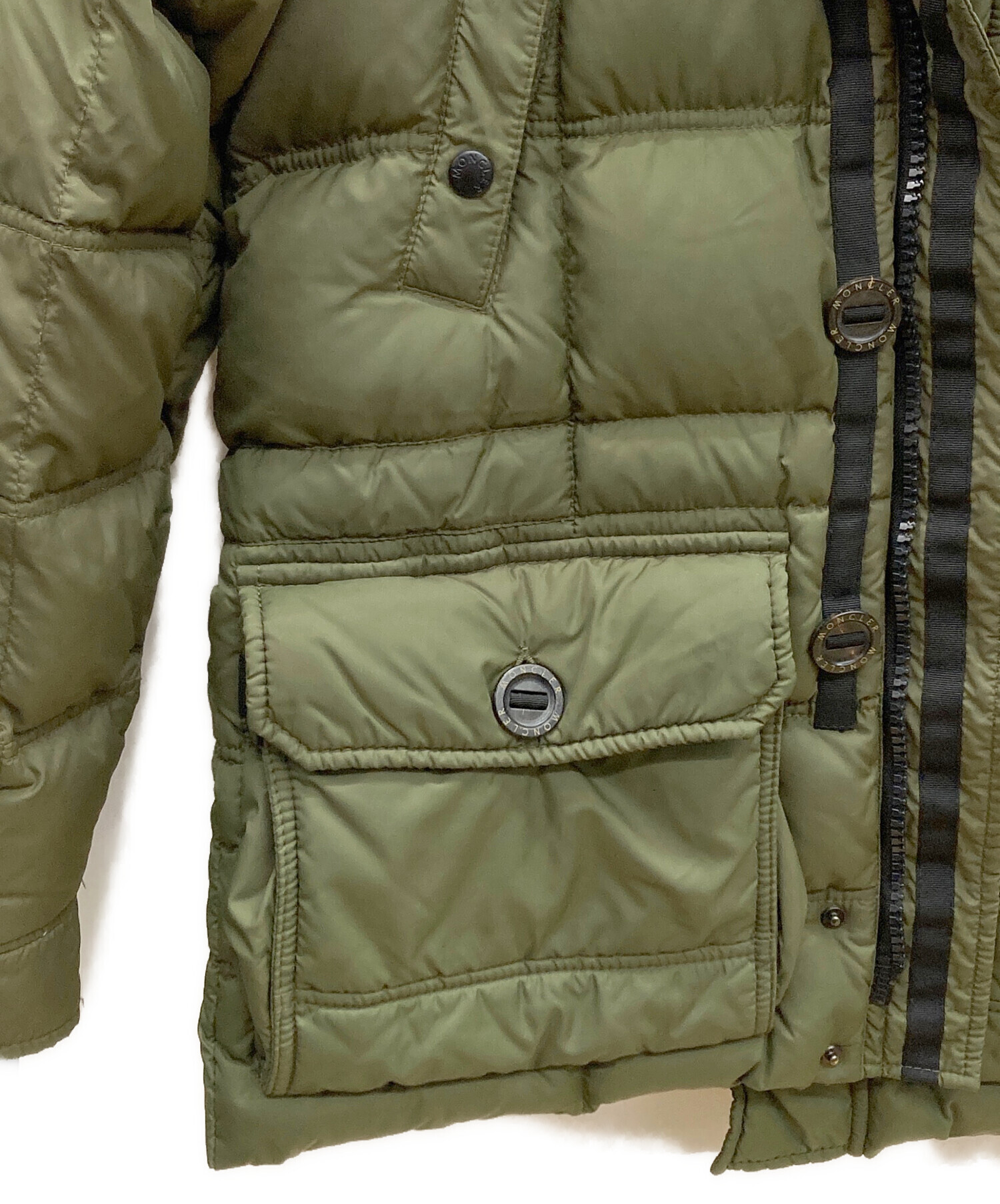 中古・古着通販】MONCLER (モンクレール) ダウンジャケット カーキ