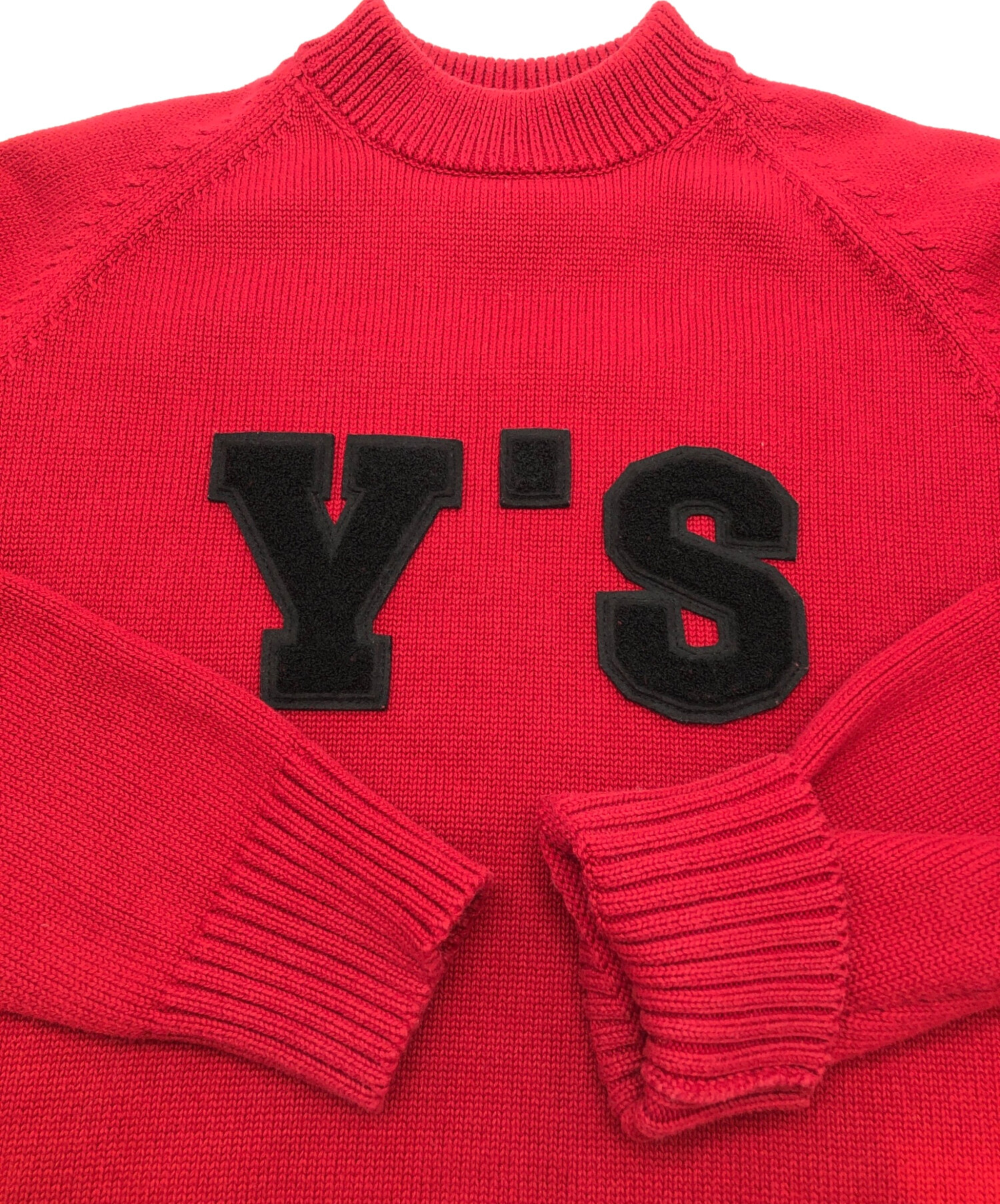 Y’s ワイズ ニット・セーター レディース 【古着】【中古】 中古・古着通販】Y's (ワイズ) 厚手ニット レッド サイズ:2｜ブランド