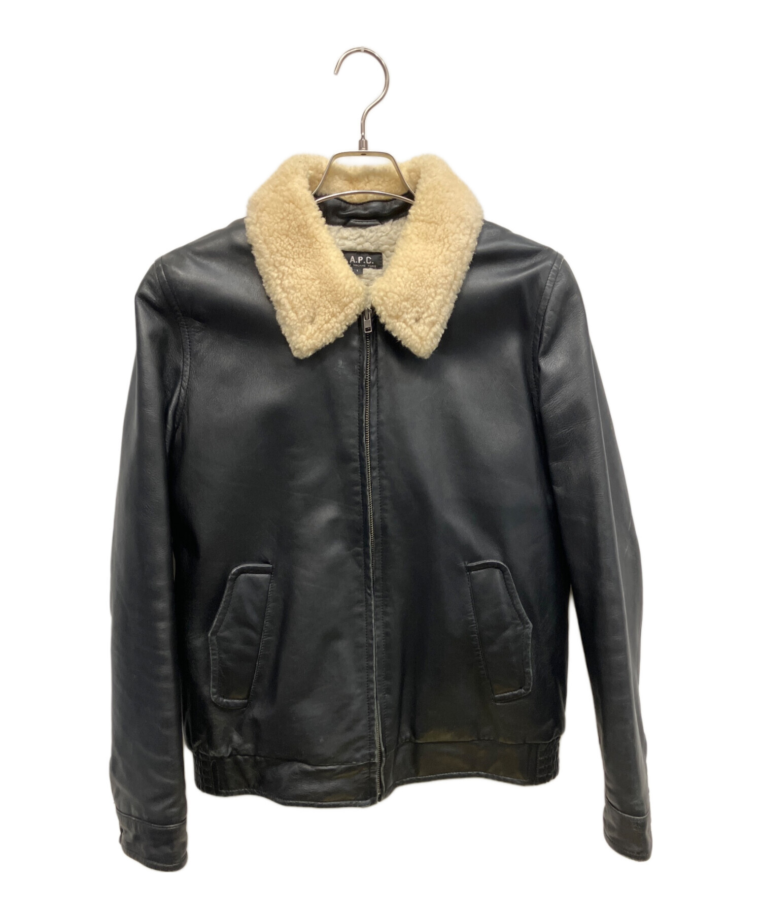 中古・古着通販】A.P.C. (アーペーセー) 羊革 裏ボアジャケット