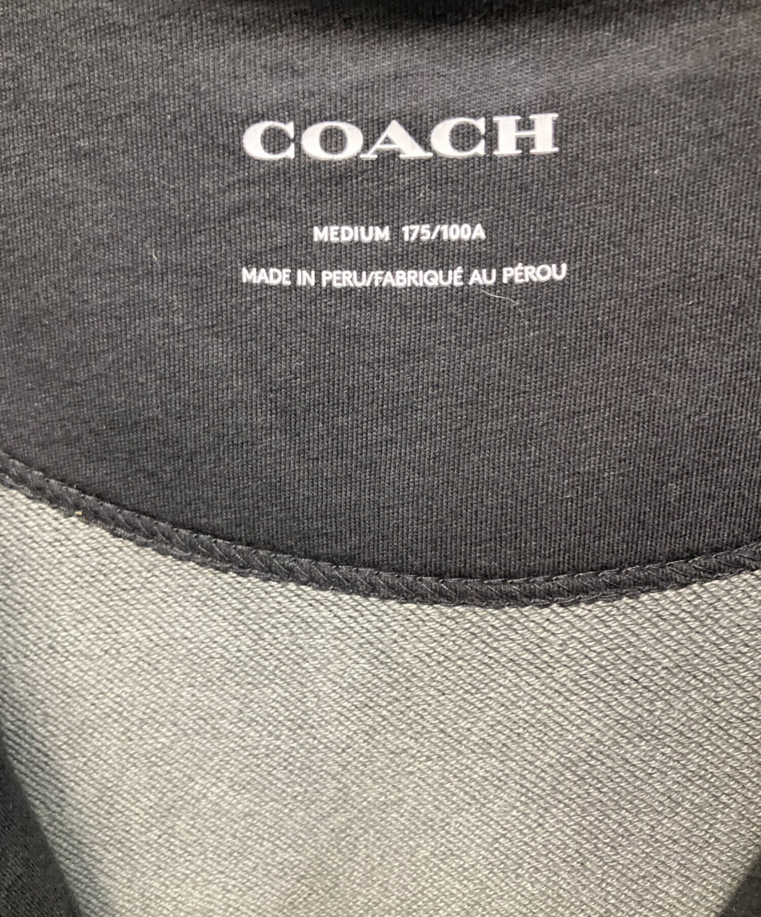 中古・古着通販】COACH (コーチ) ジップパーカー ブラック サイズ:M