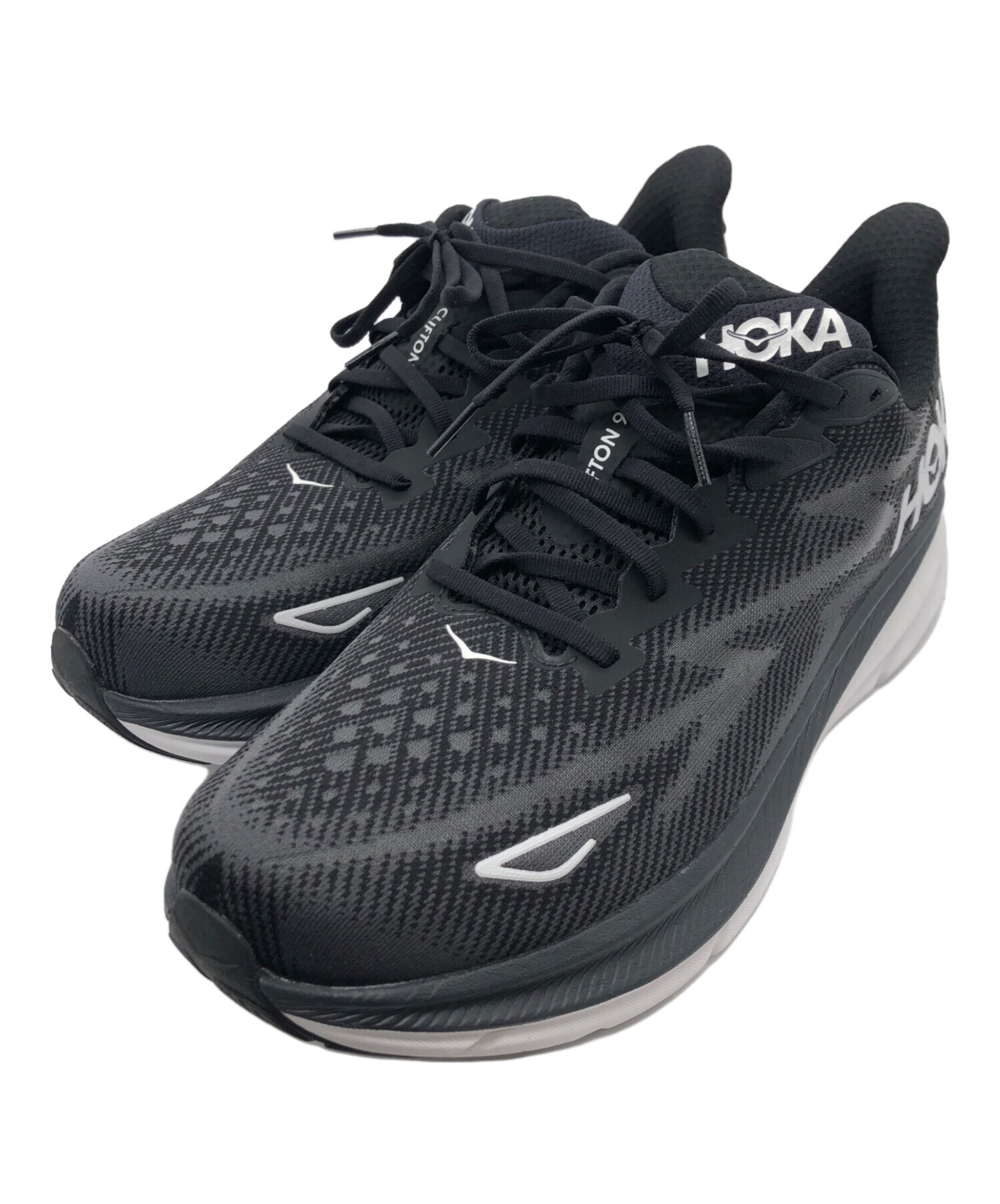 HOKA ランニングシューズ ブラック/ホワイト ホカ スカイフロー メンズ