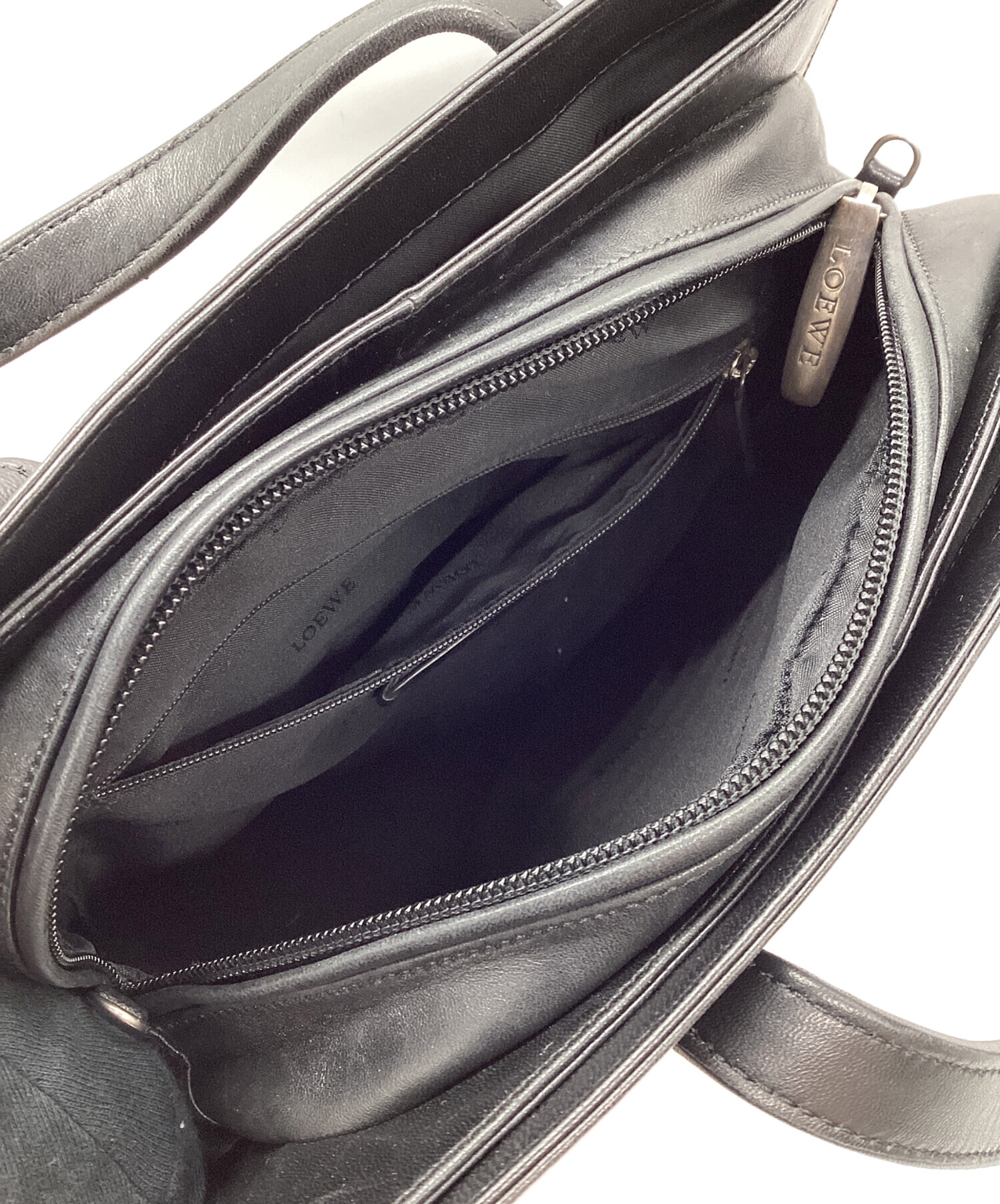 中古・古着通販】LOEWE (ロエベ) ハンドバッグ ブラック｜ブランド