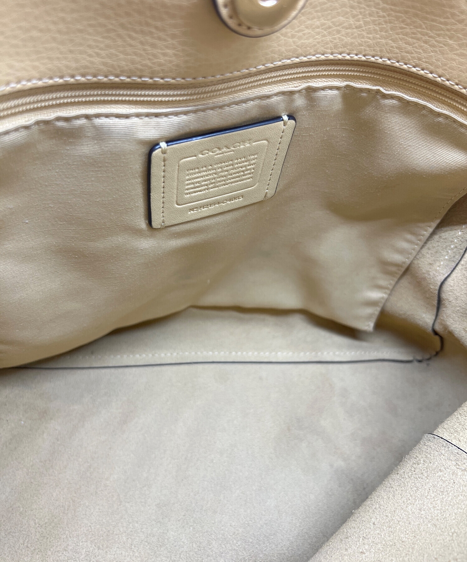 中古・古着通販】COACH (コーチ) ハンドバッグ アイボリー｜ブランド