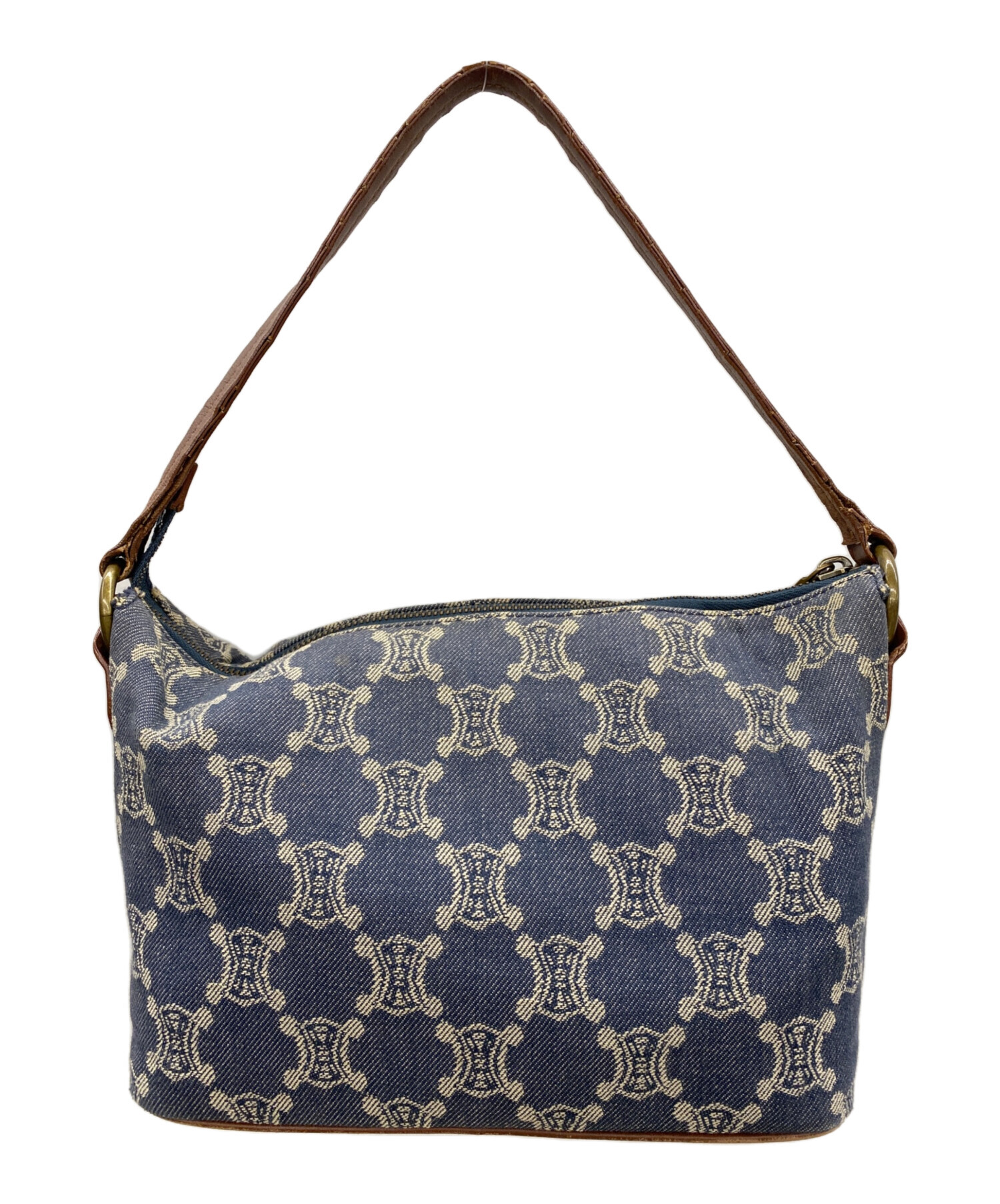 中古・古着通販】CELINE (セリーヌ) ハンドバッグ ブルー×ブラウン