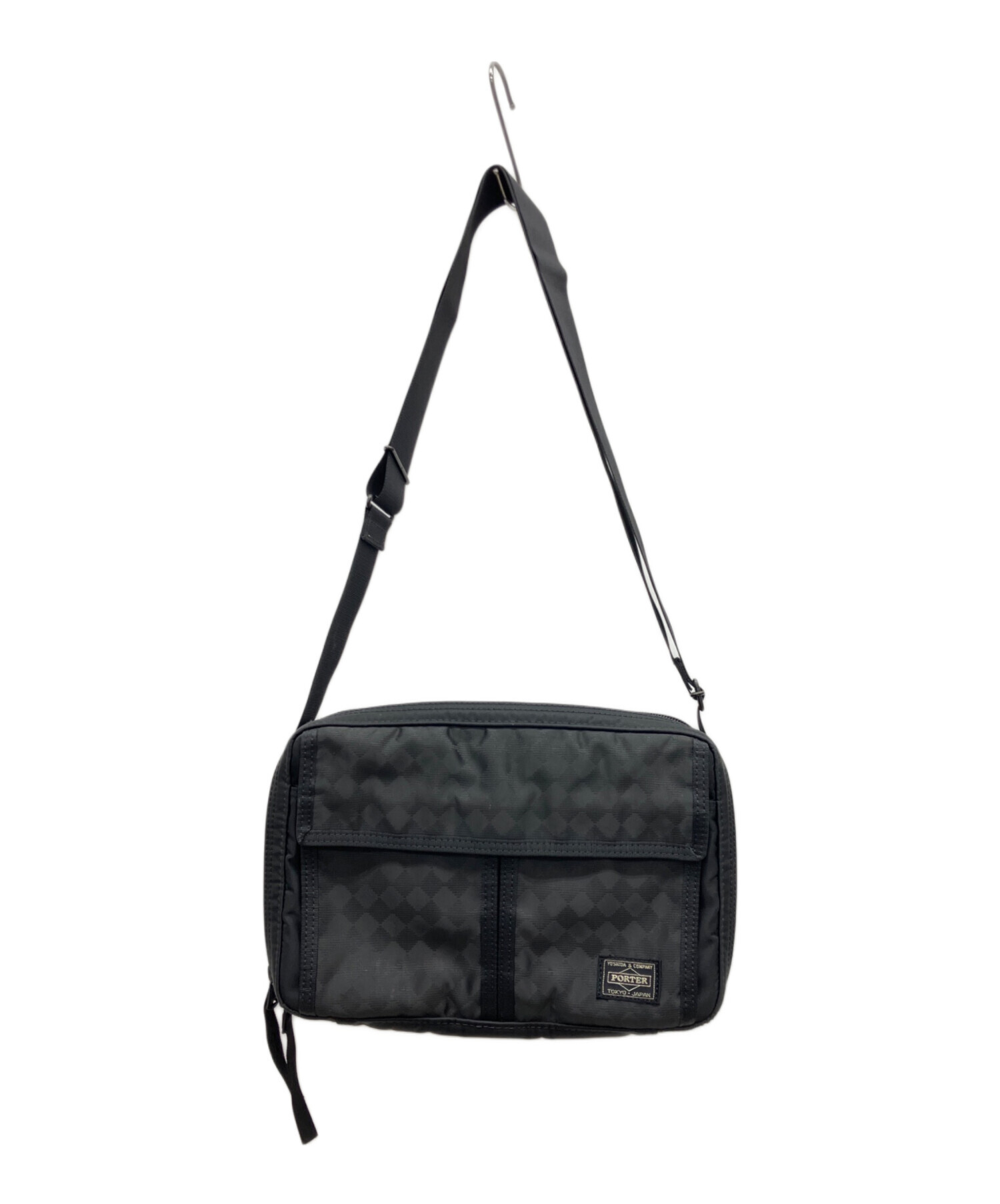 中古・古着通販】PORTER (ポーター) ショルダーバッグ ブラック