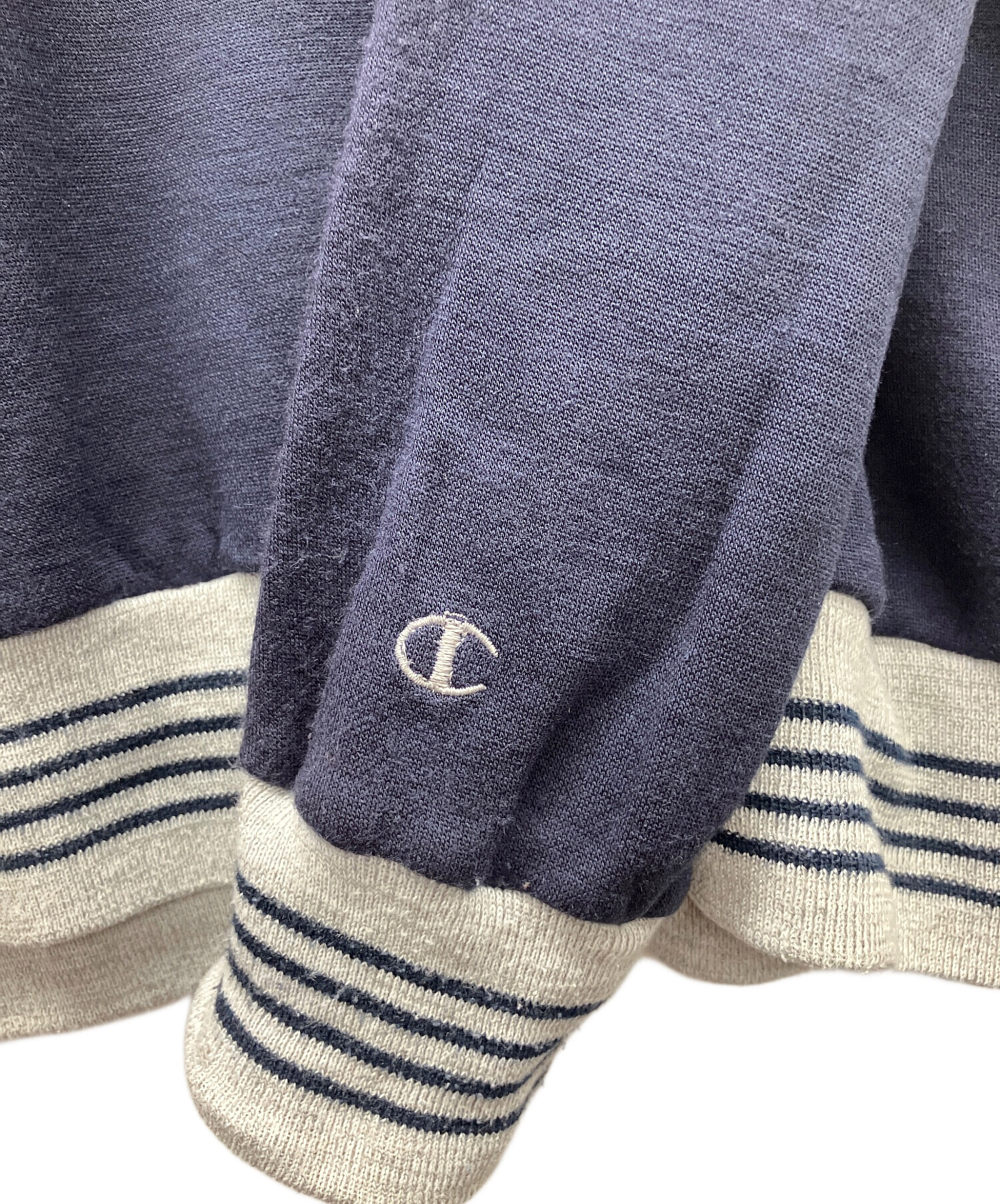 中古・古着通販】Champion (チャンピオン) スウェット ネイビー×グレー