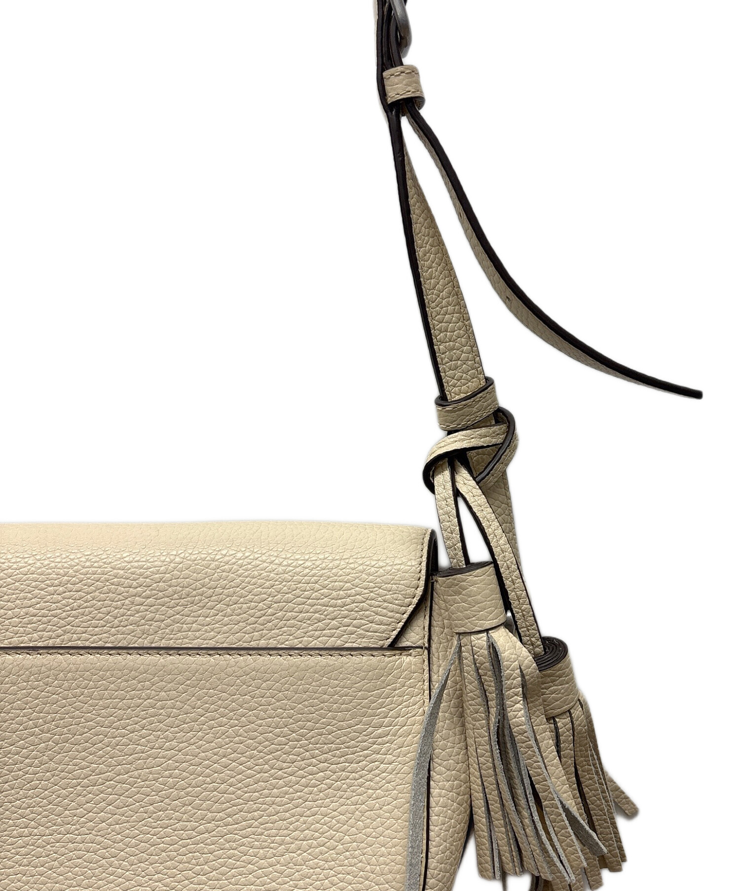 Tory Burch トリーバーチ ショルダーバッグ グレージュ 14055 レディース【中古】 56415a 中古・古着通販】TORY BURCH (トリーバーチ) ショルダーバッグ