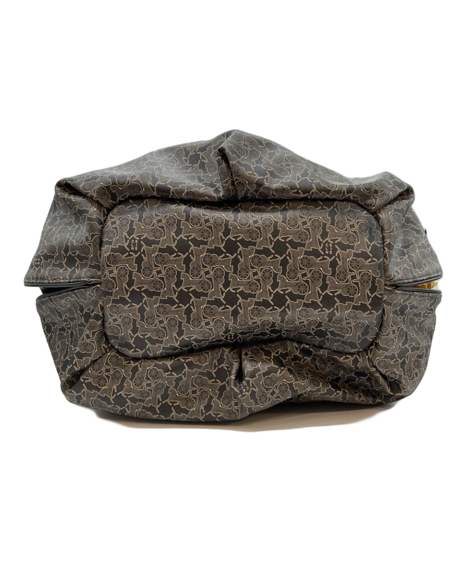 中古・古着通販】CELINE (セリーヌ) トートバッグ ブラック×グレー