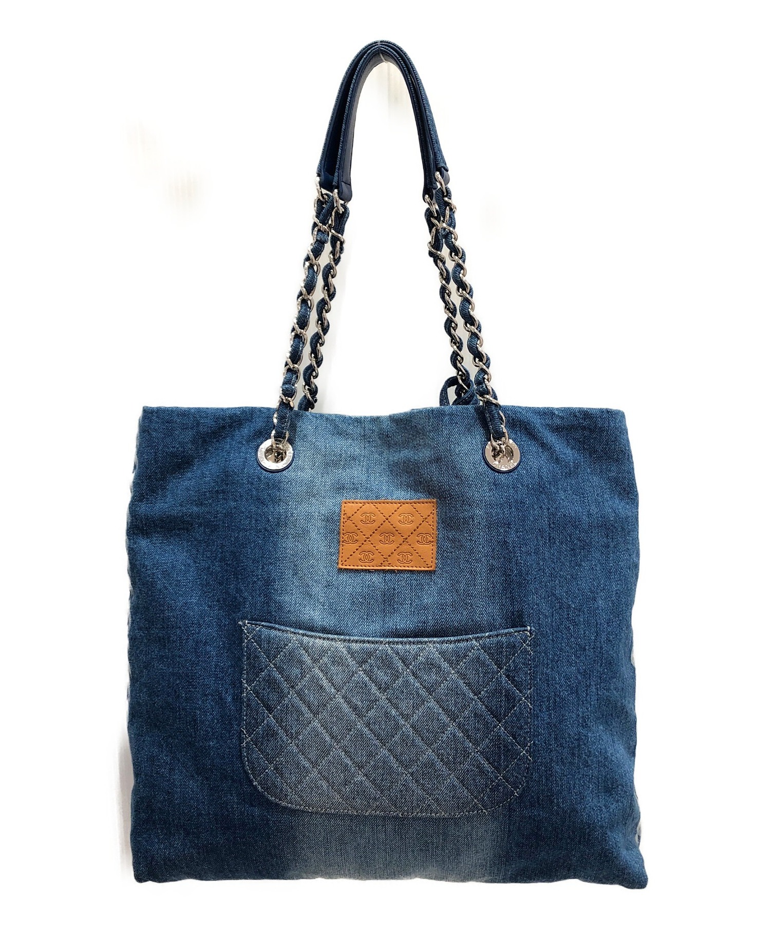 中古・古着通販】CHANEL (シャネル) チェーントートバッグ サイズ:ｰ